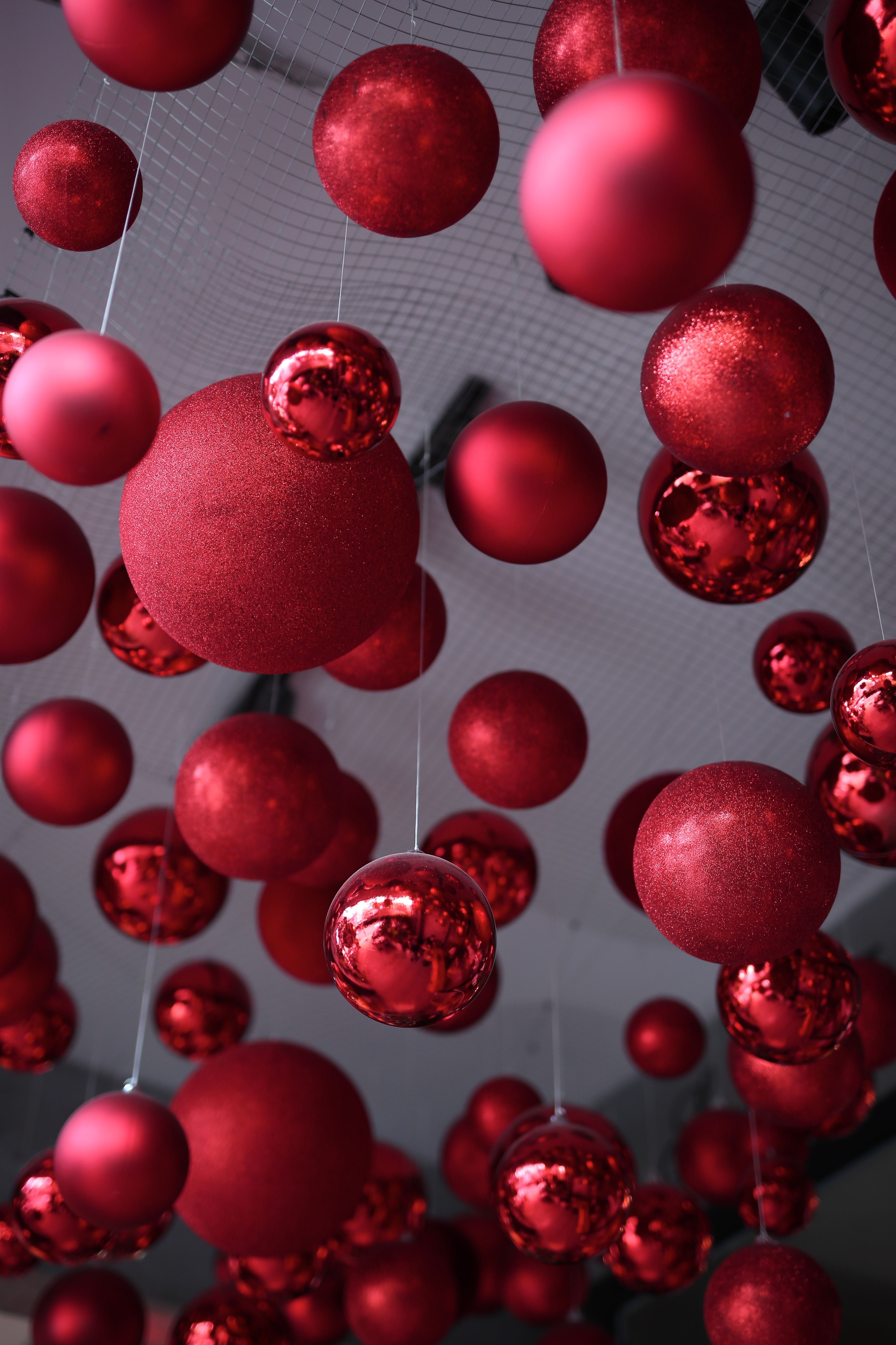 Festive Red Christmas Ornament Decor · Free Stock Photo