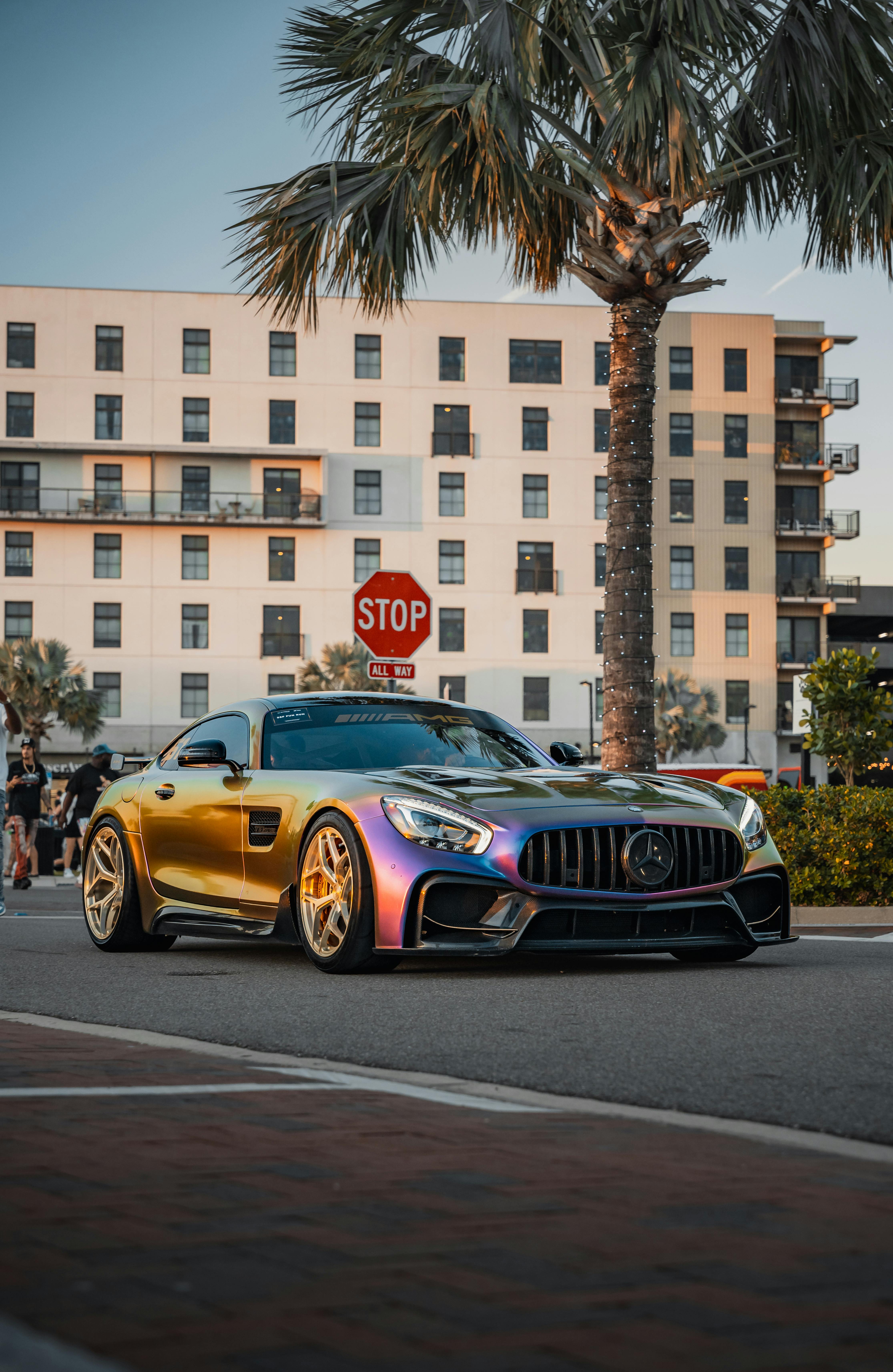 Mercedes AMG Sports Car at Outdoor Tampa Event · Free Stock Photo