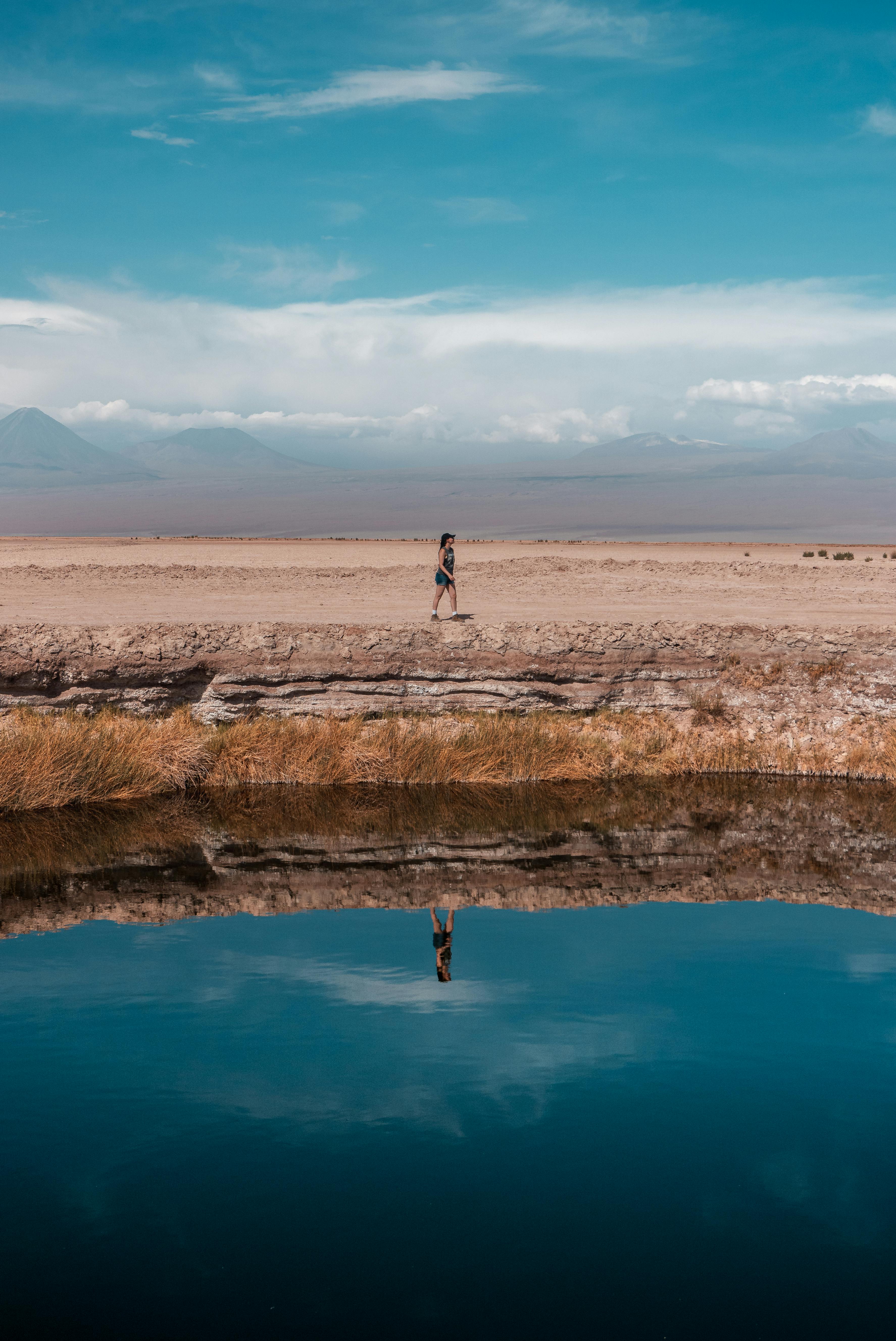 Scenic Reflection in Atacama Desert Landscape · Free Stock Photo