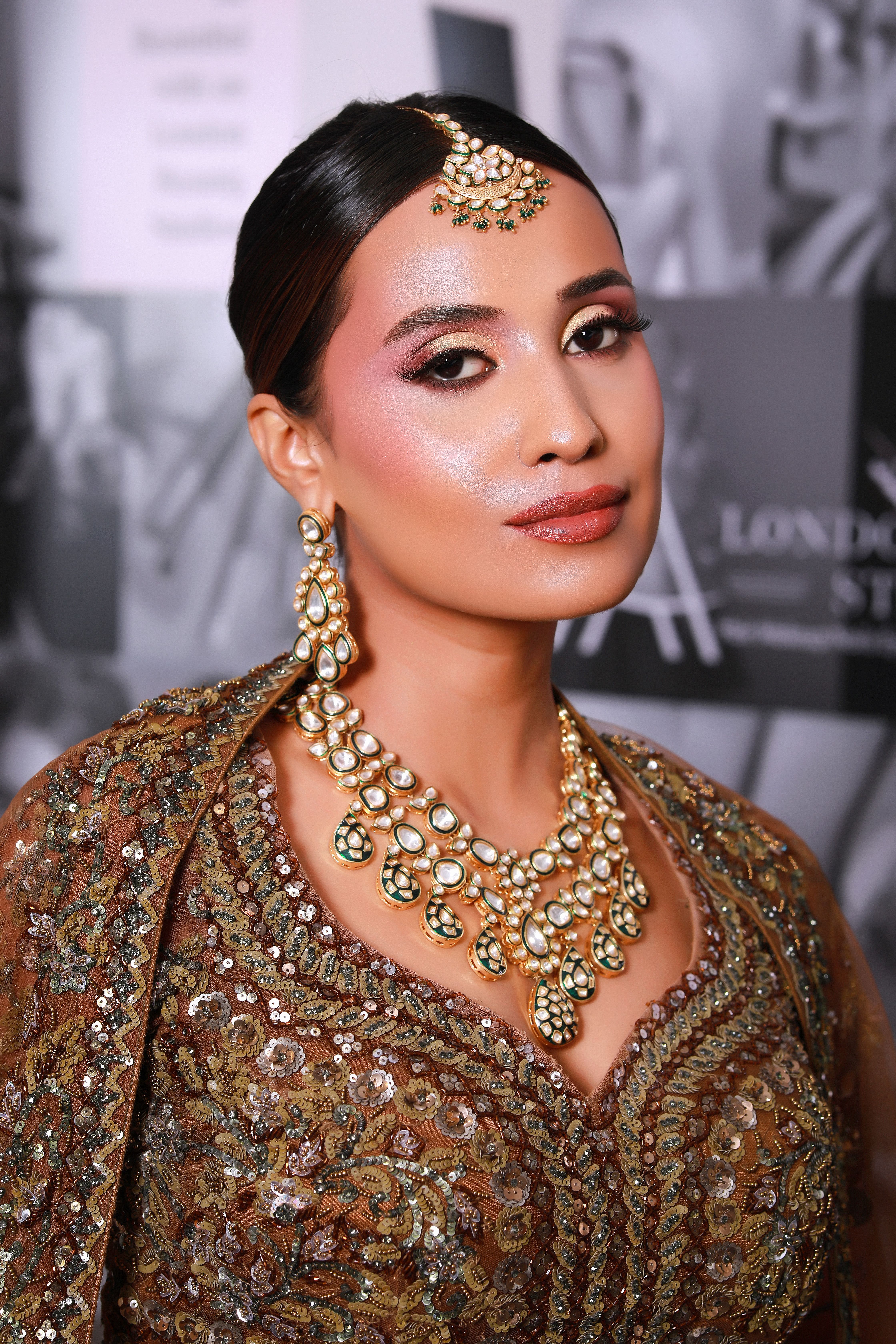 Elegant Indian Bride Portrait with Jewelry · Free Stock Photo