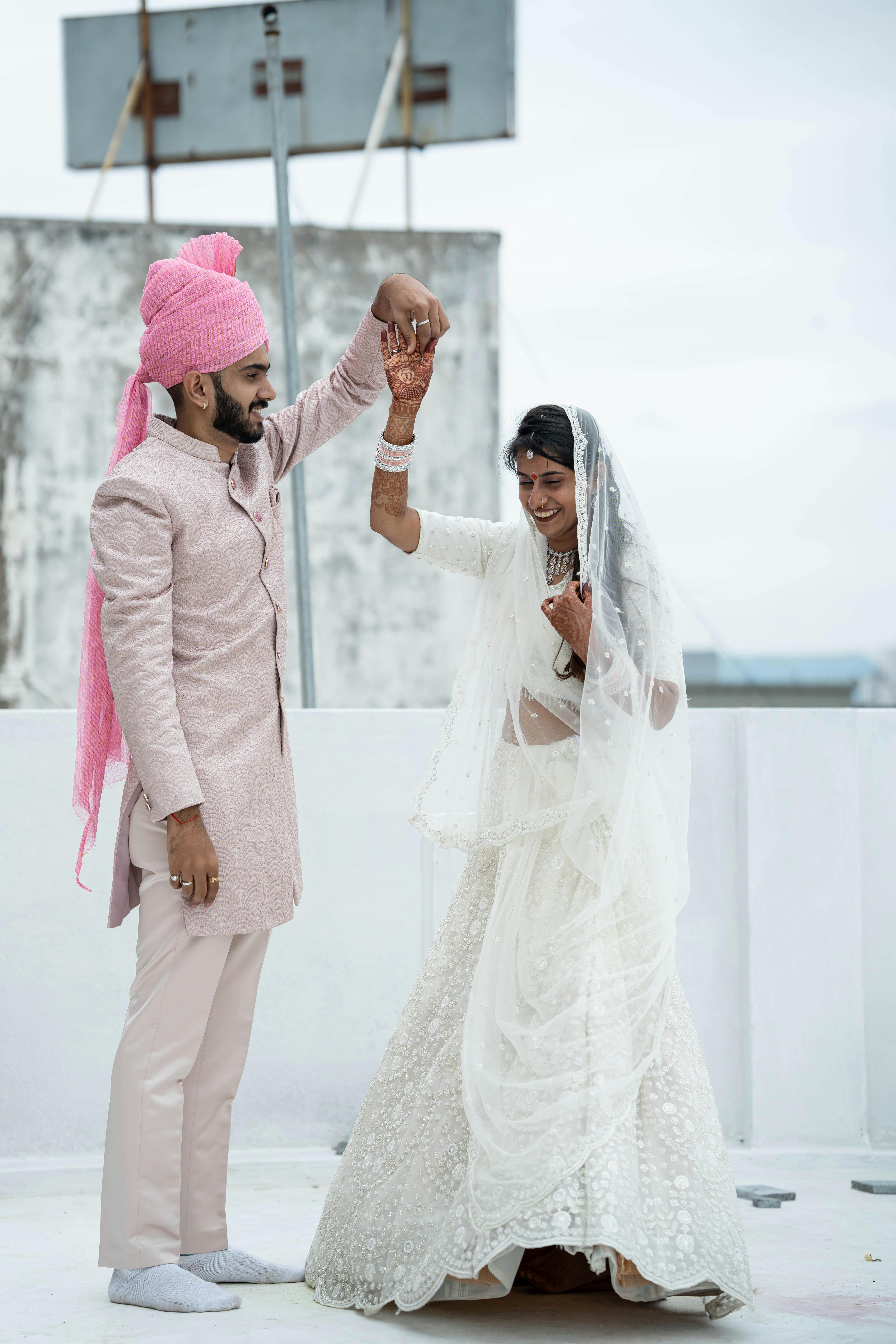 Indian Wedding Dance on Rooftop Ceremony · Free Stock Photo