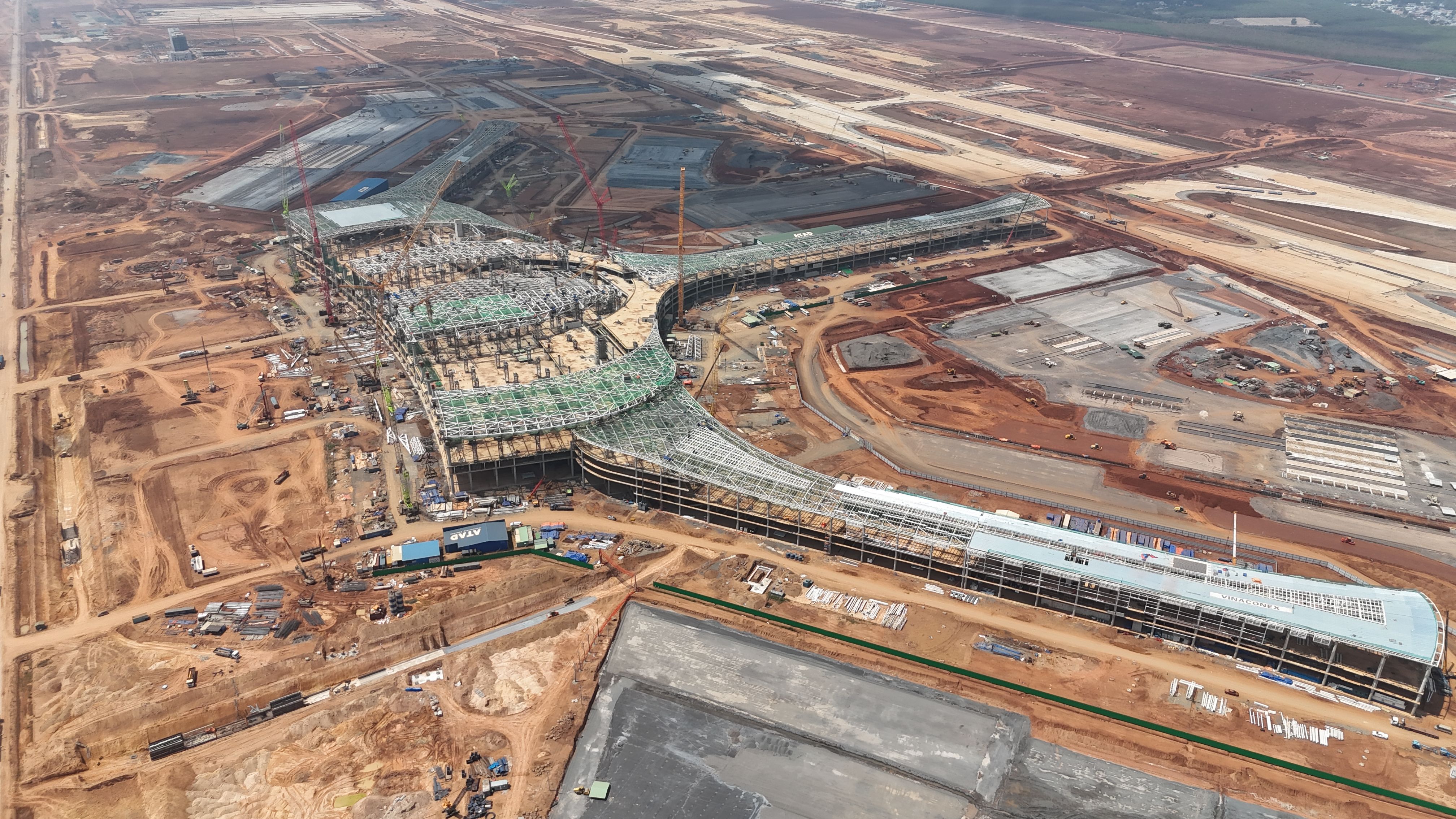 Aerial View of Construction Site in Đồng Nai, Vietnam · Free Stock Photo