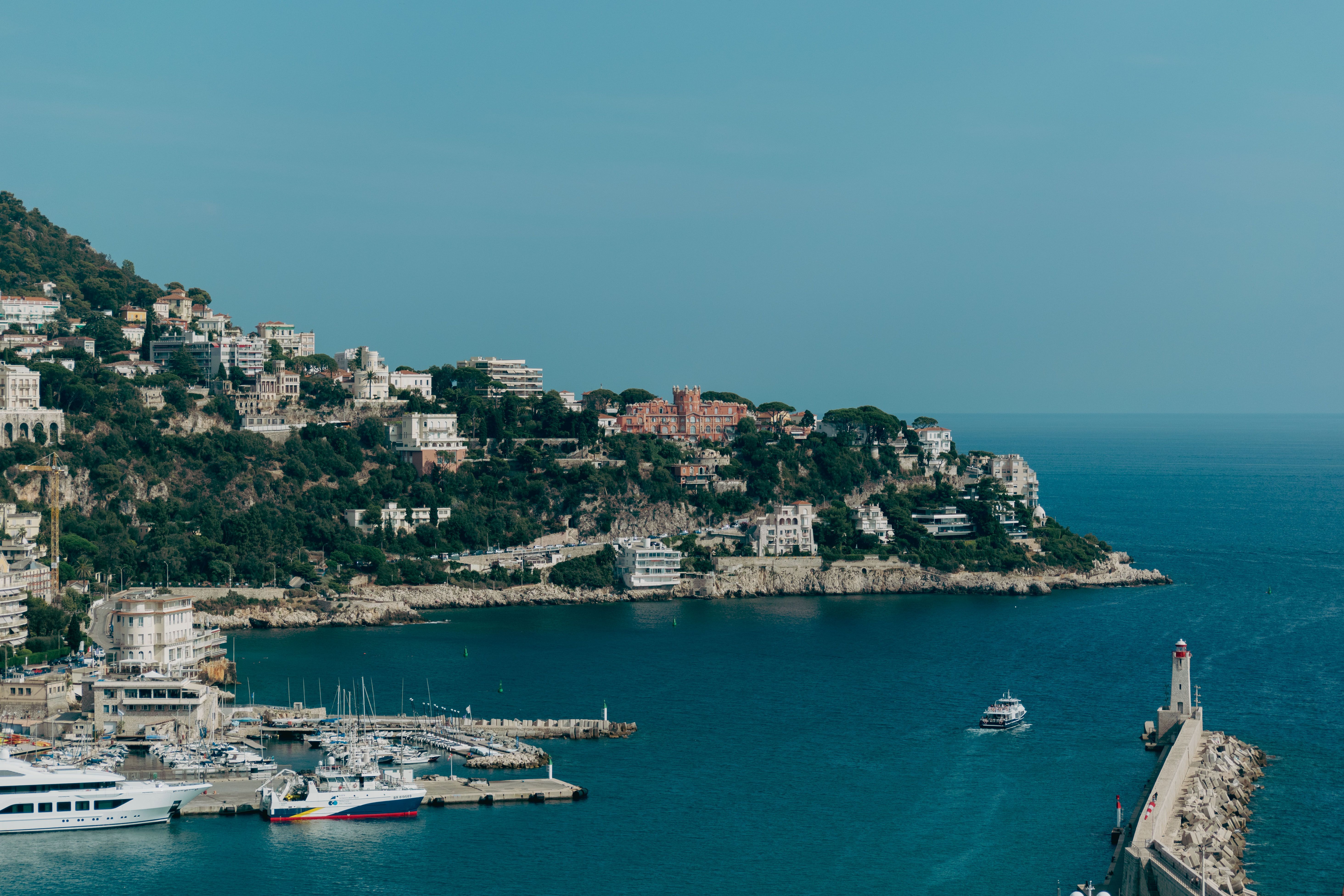 Breathtaking View of Nice Harbor and Azure Sea · Free Stock Photo
