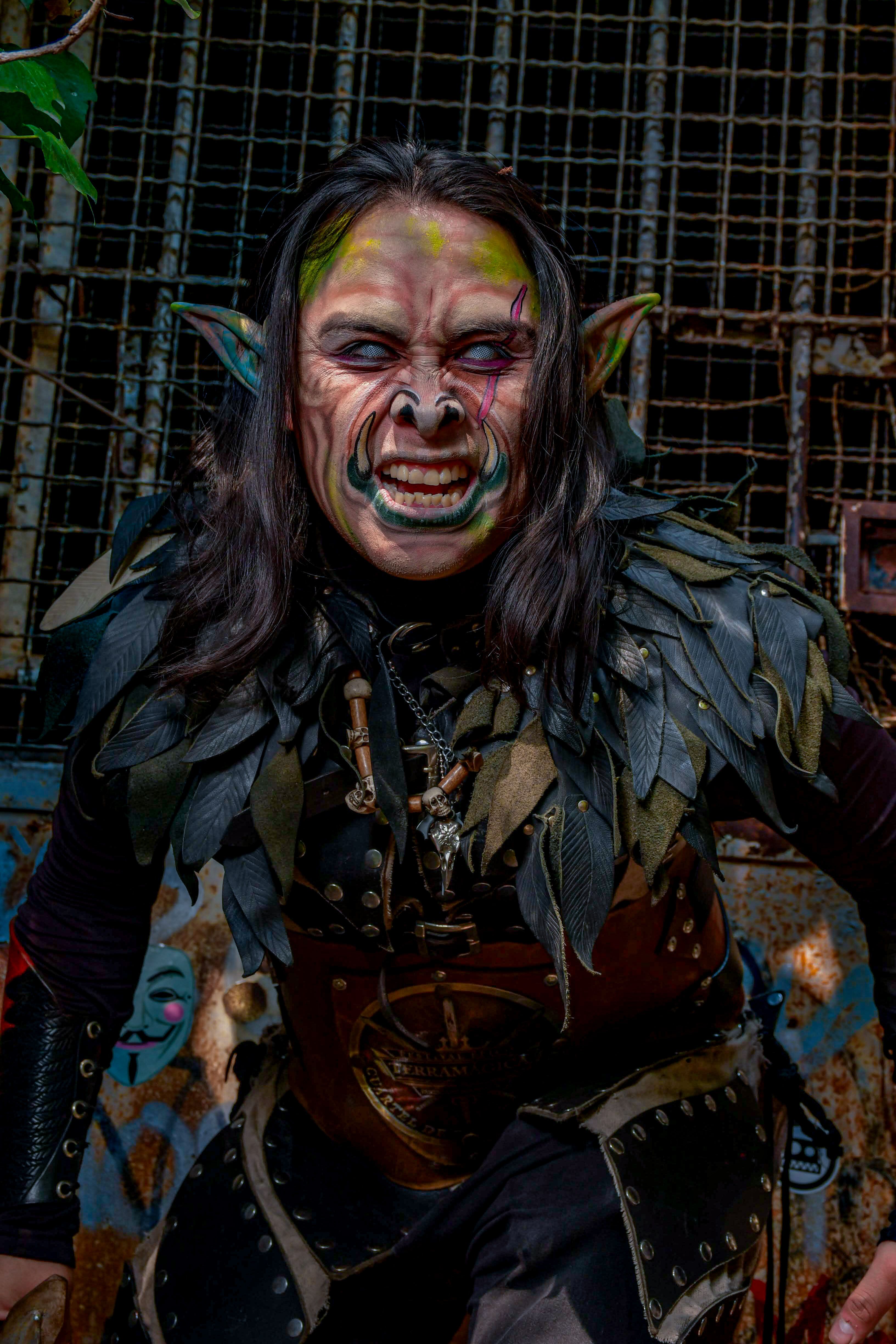 Fantasy Creature in Theatrical Costume Outdoors · Free Stock Photo