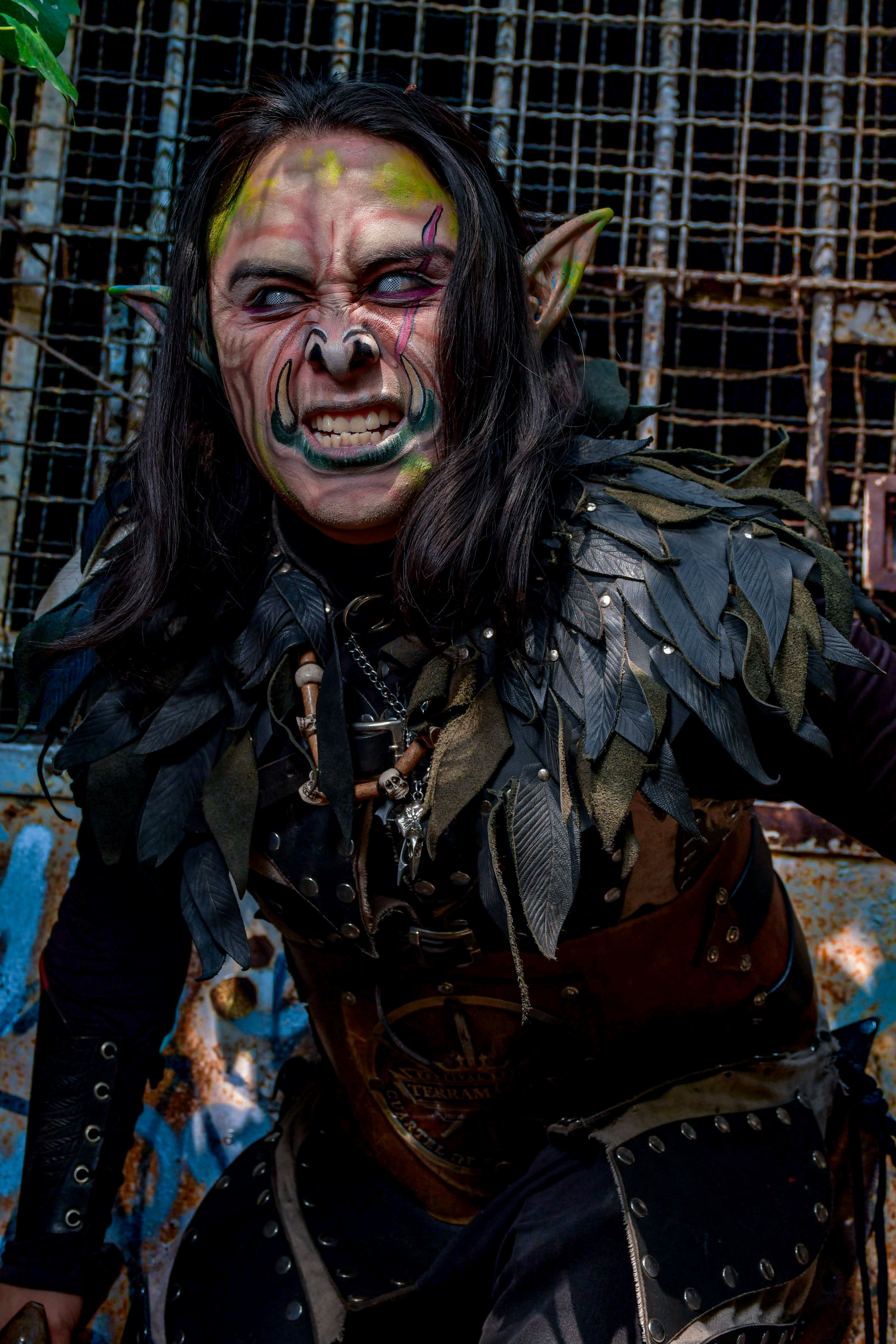 Fantasy Creature in Dramatic Costume Outdoors · Free Stock Photo