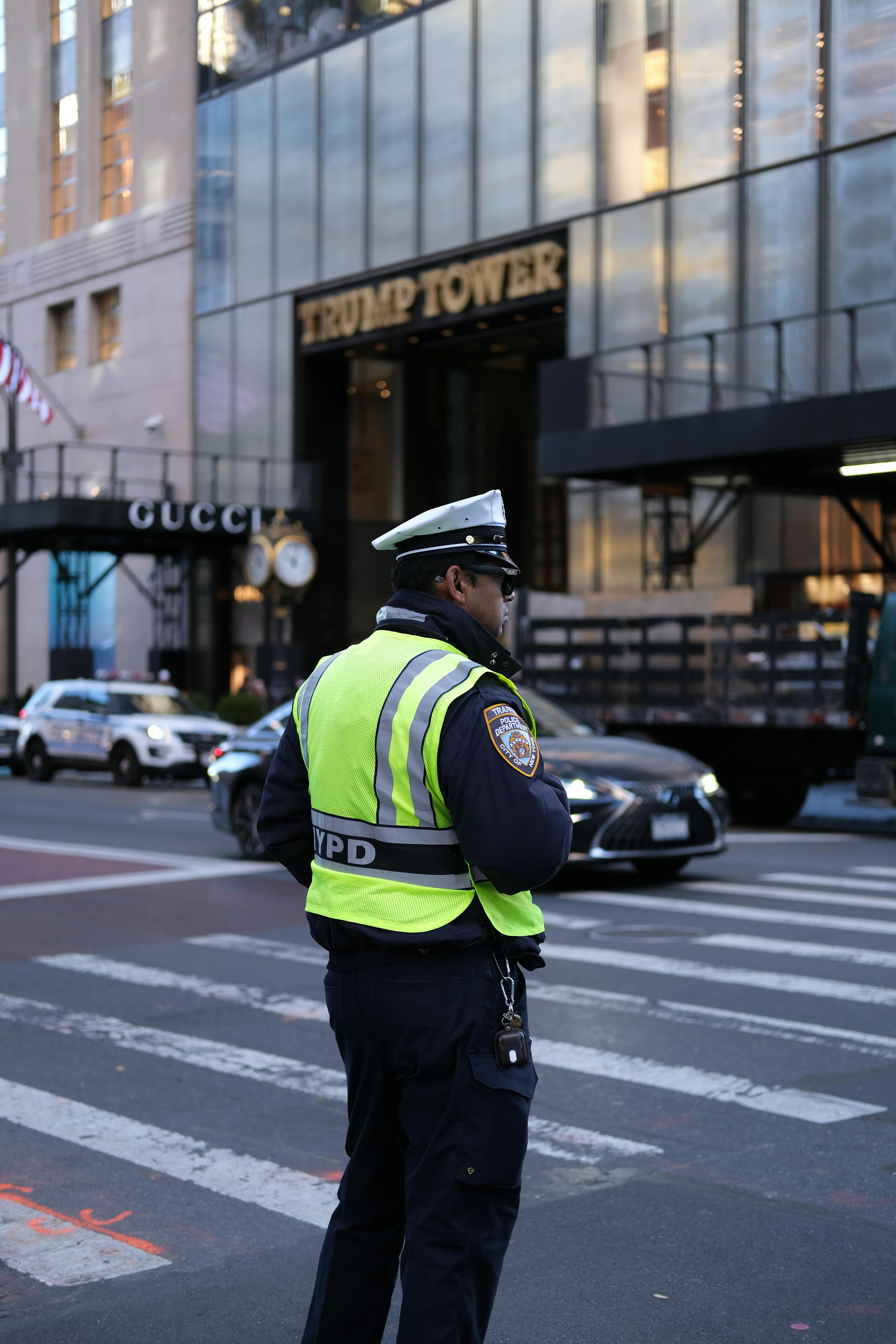 NYPD Officer at Trump Tower in New York City · Free Stock Photo