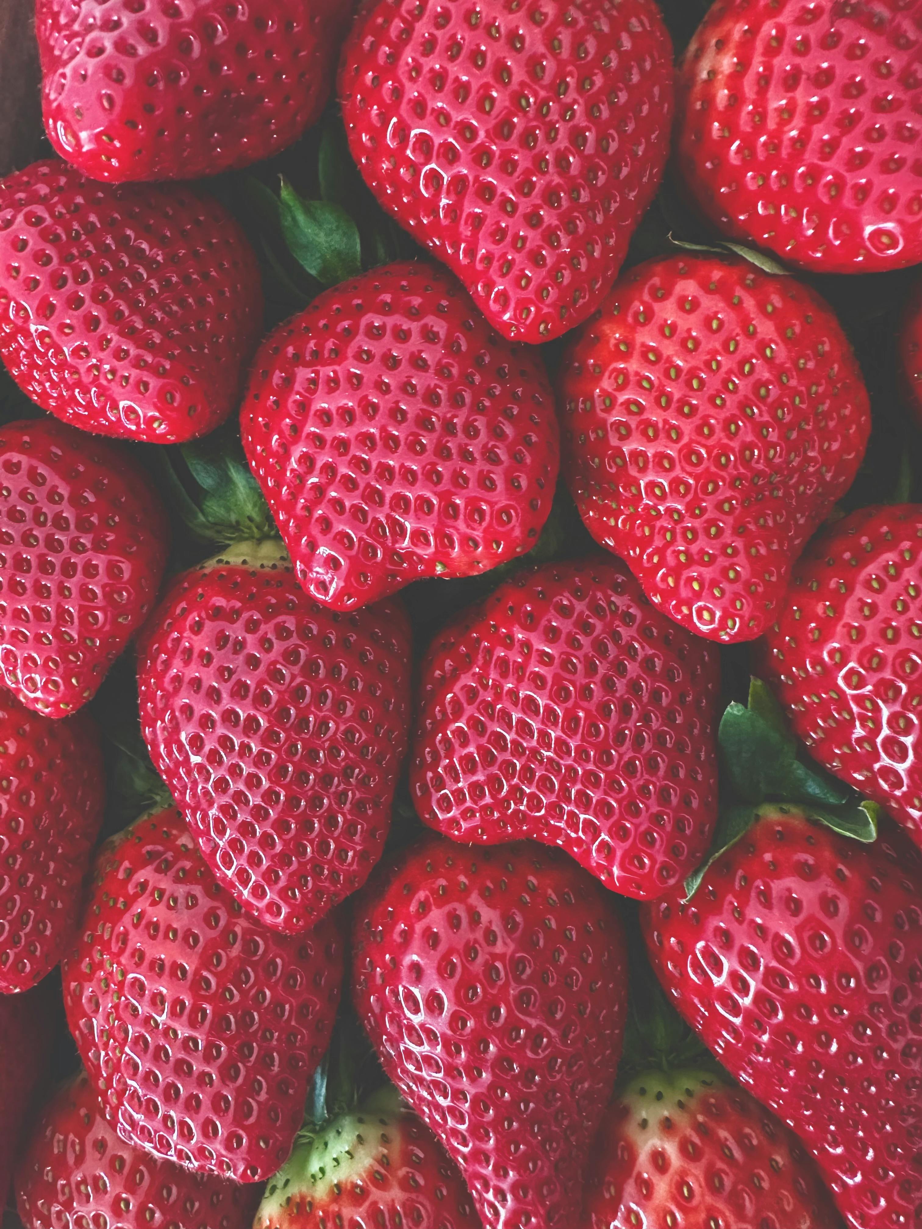 Macro Photography of Strawberry · Free Stock Photo