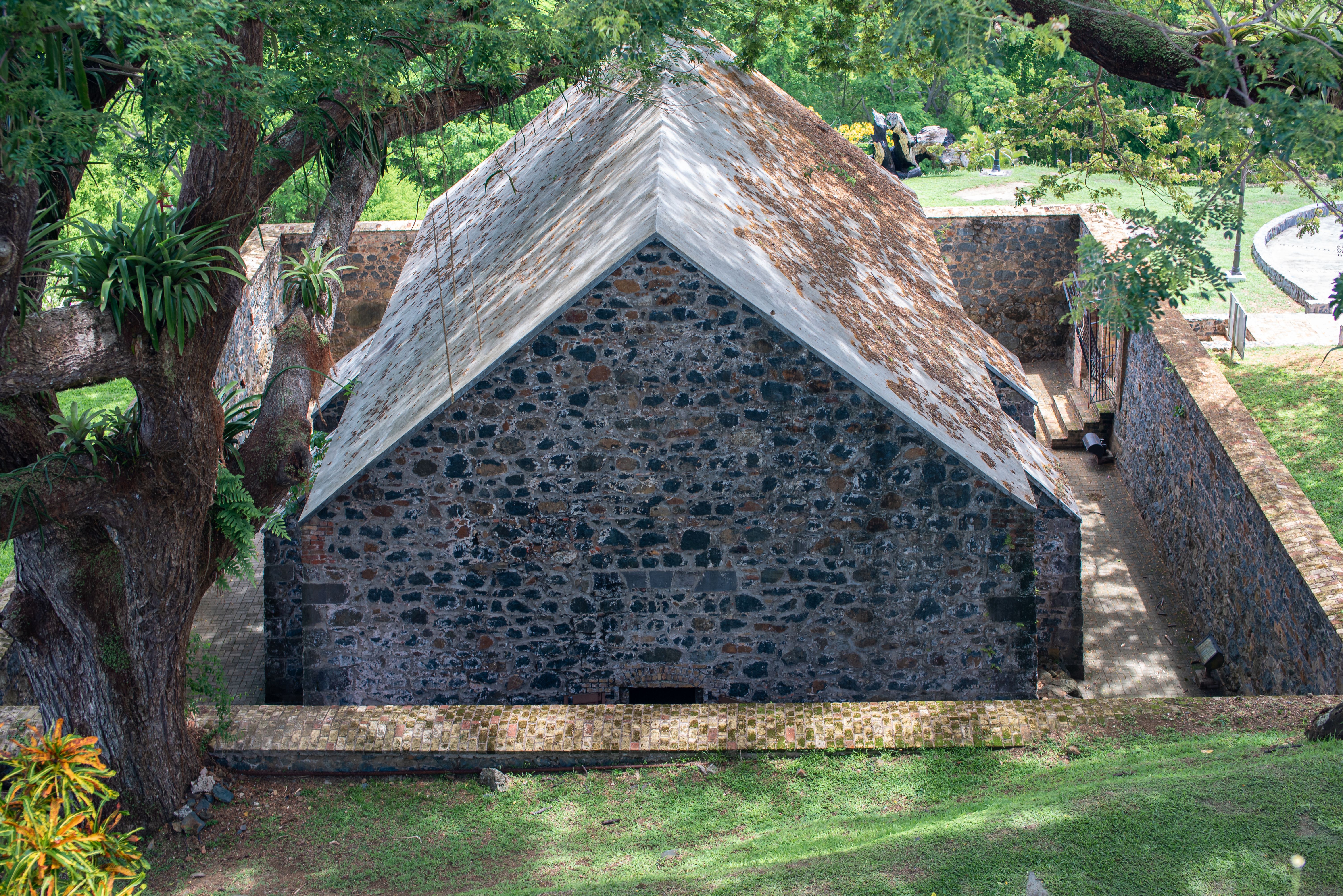 Historic Stone Fort in Tobago Surrounded by Lush Greenery · Free Stock ...