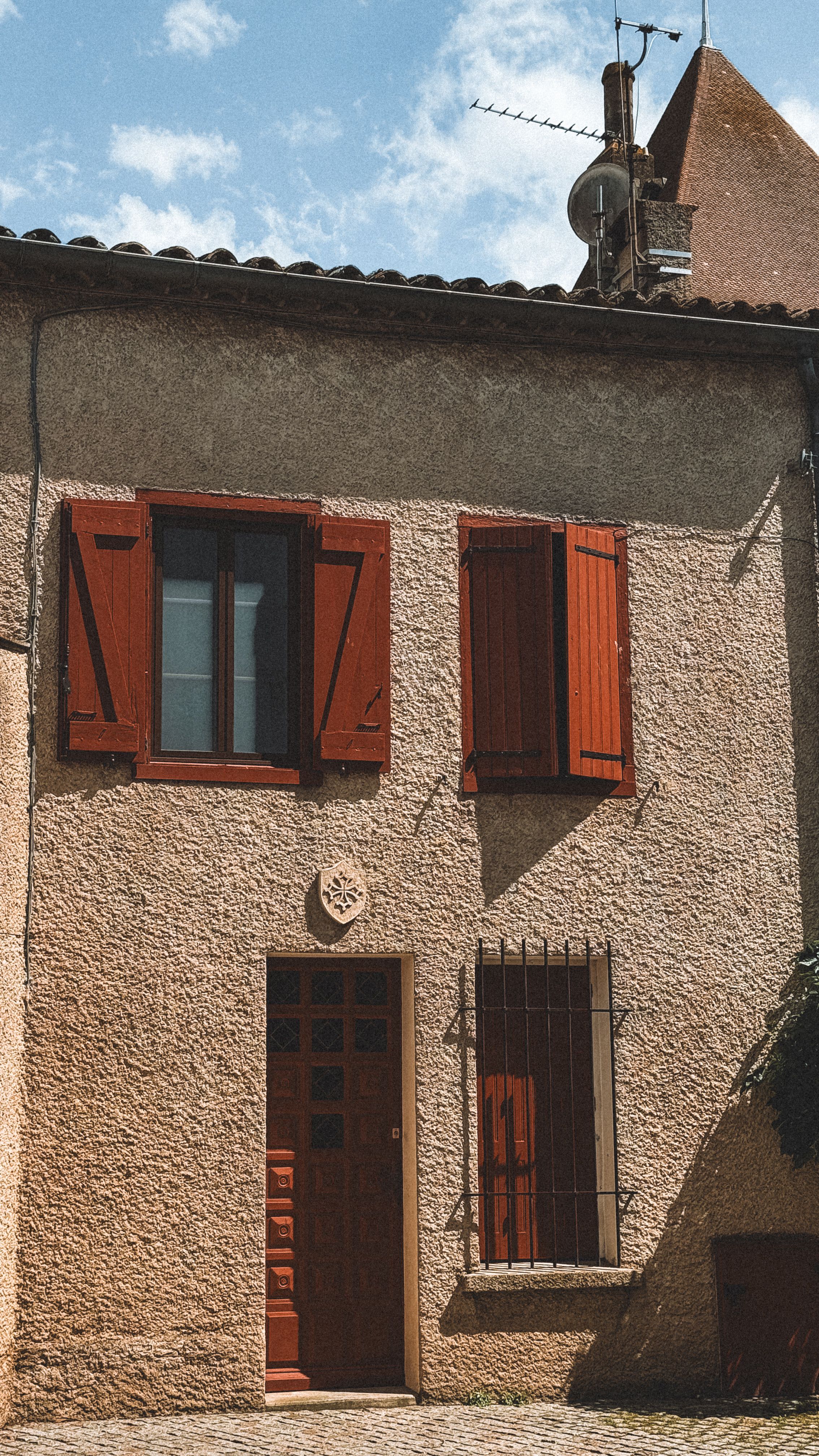 Rustic French Village House with Wooden Shutters · Free Stock Photo