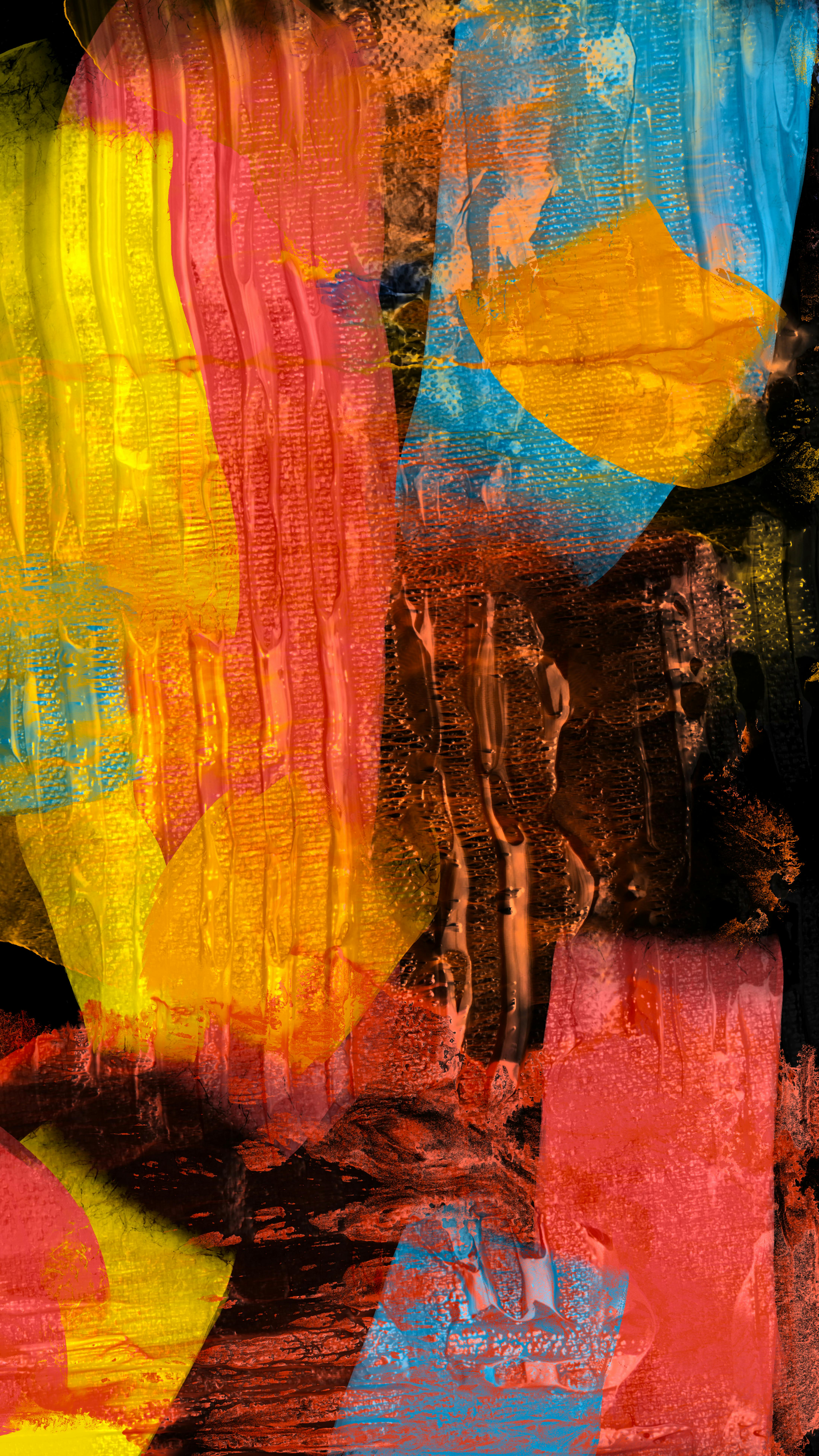 Vibrant Abstract Expressionist Art with Bold Textures · Free Stock Photo