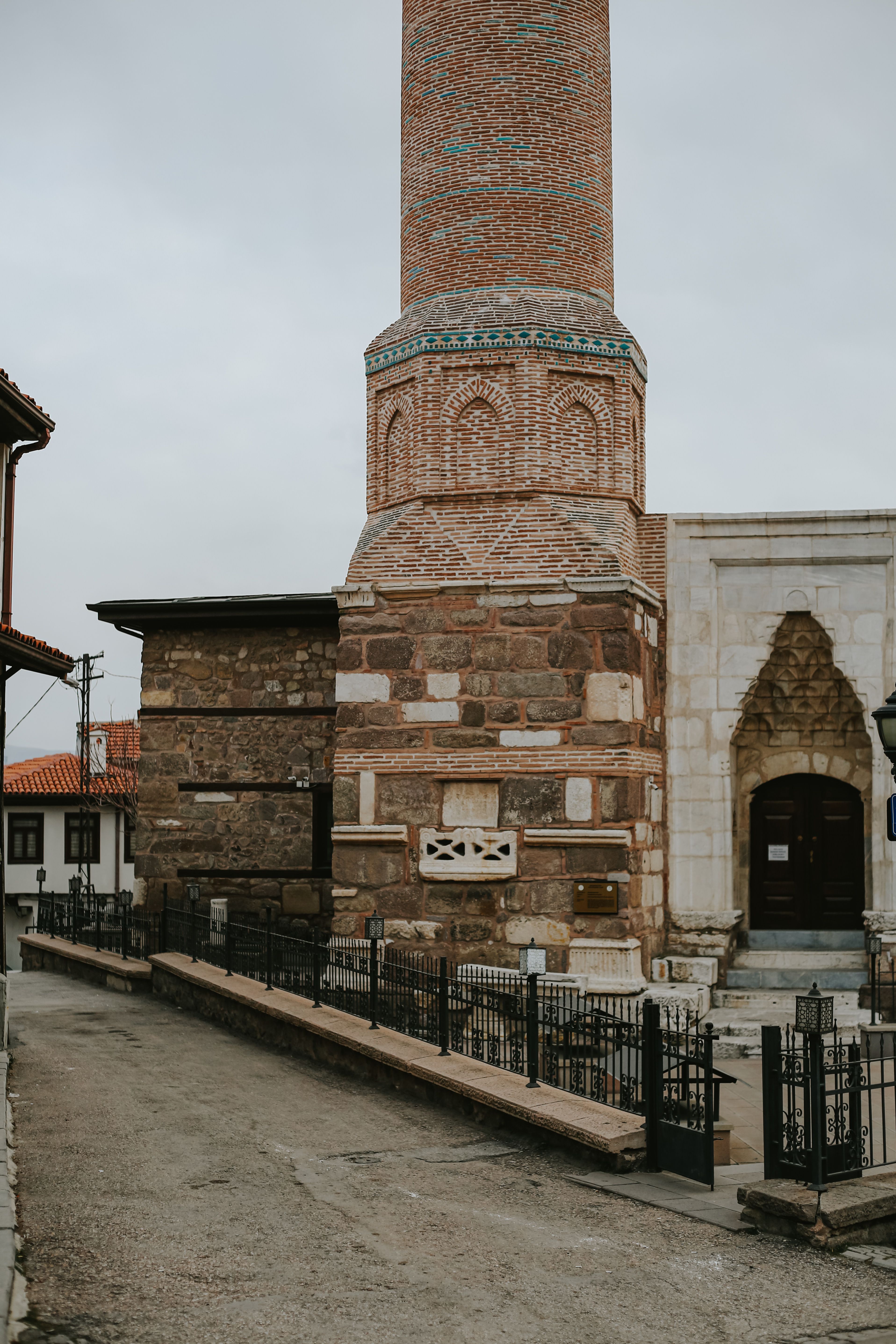 Historic Architectural Landmark with Brick Tower · Free Stock Photo
