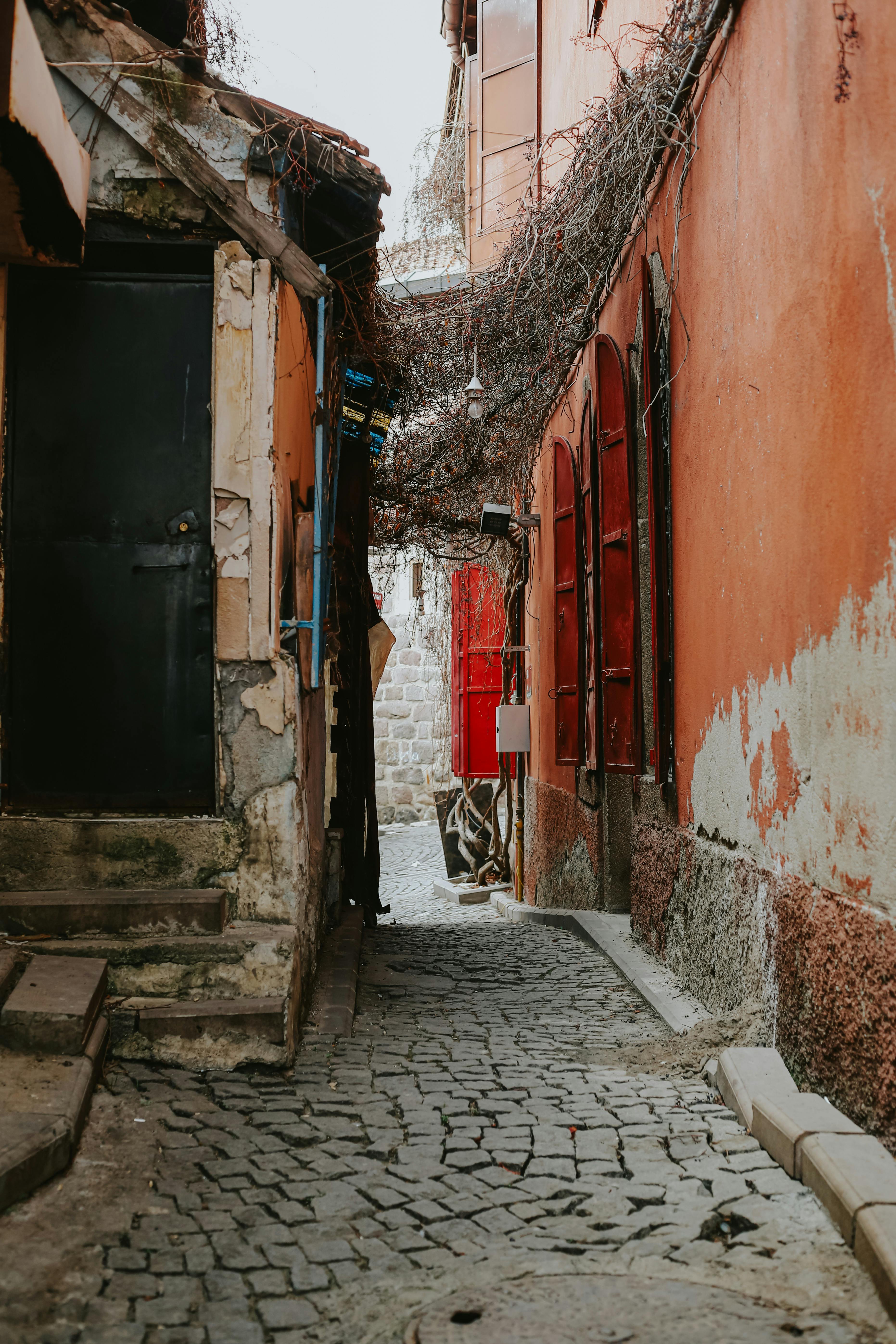 Charming Cobblestone Alley in Quaint Village · Free Stock Photo