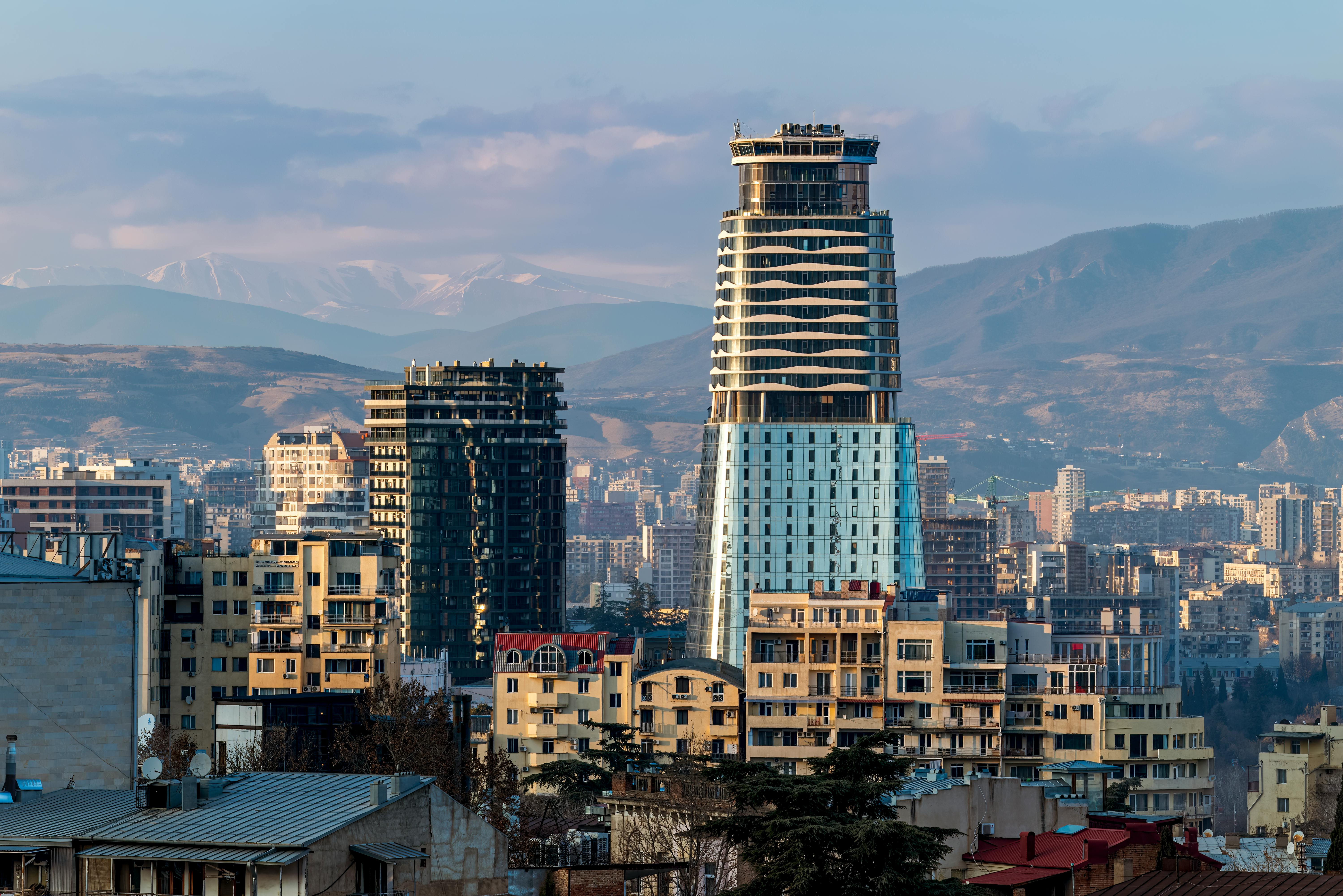 Modern Skyscraper in Tbilisi Cityscape · Free Stock Photo