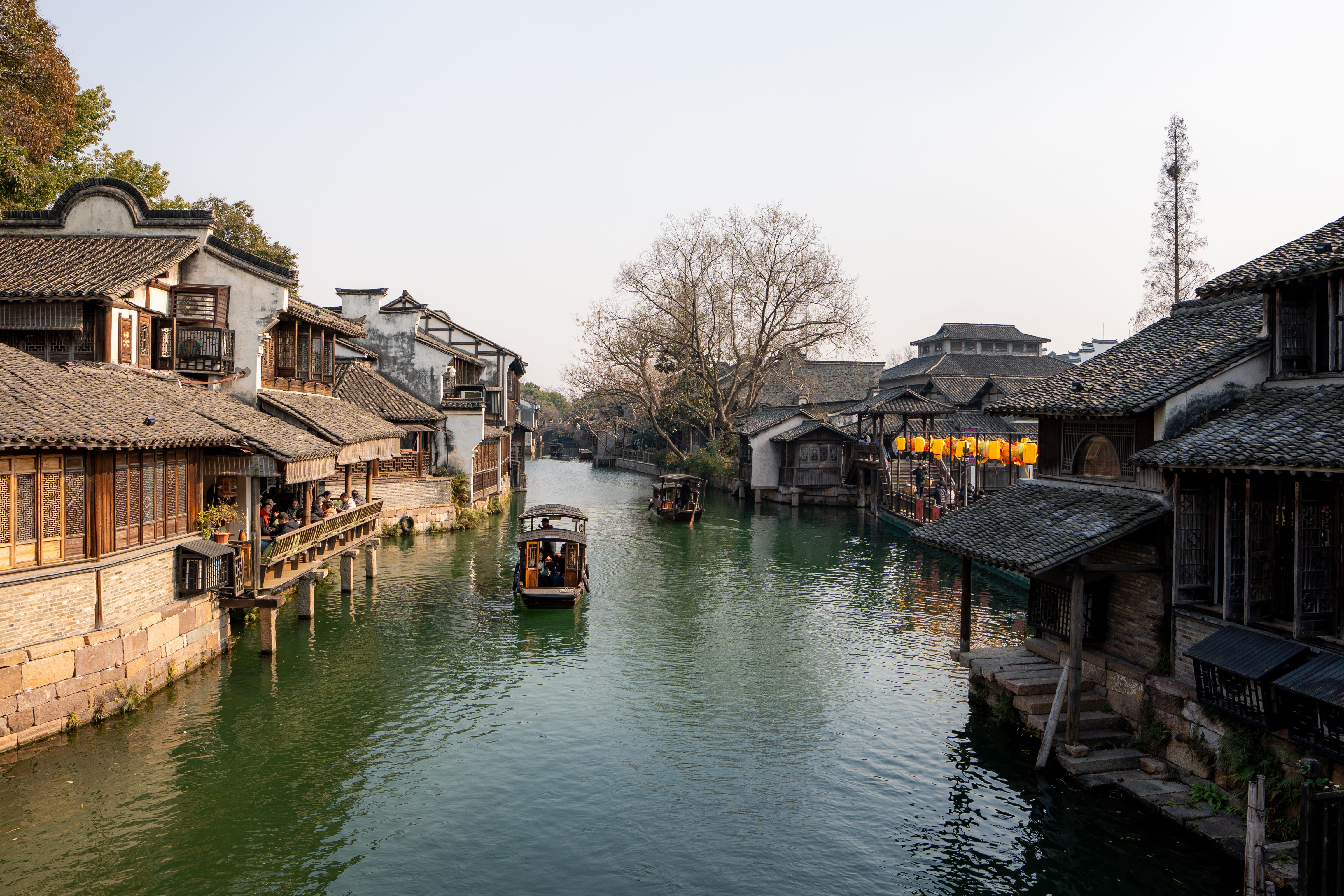 Scenic Canal View in Traditional Wuzhen, China · Free Stock Photo