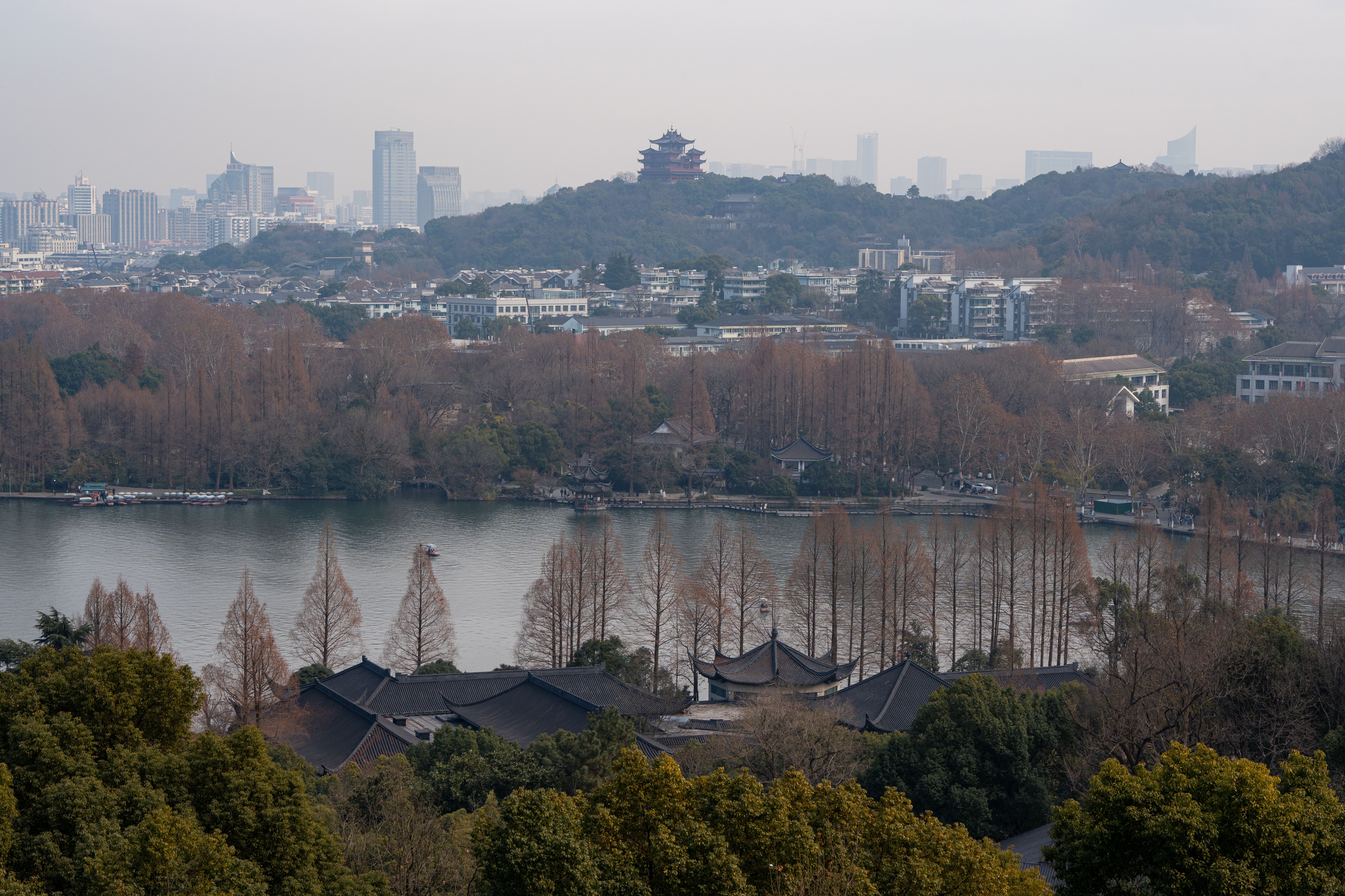 Panoramic View of West Lake in Hangzhou · Free Stock Photo