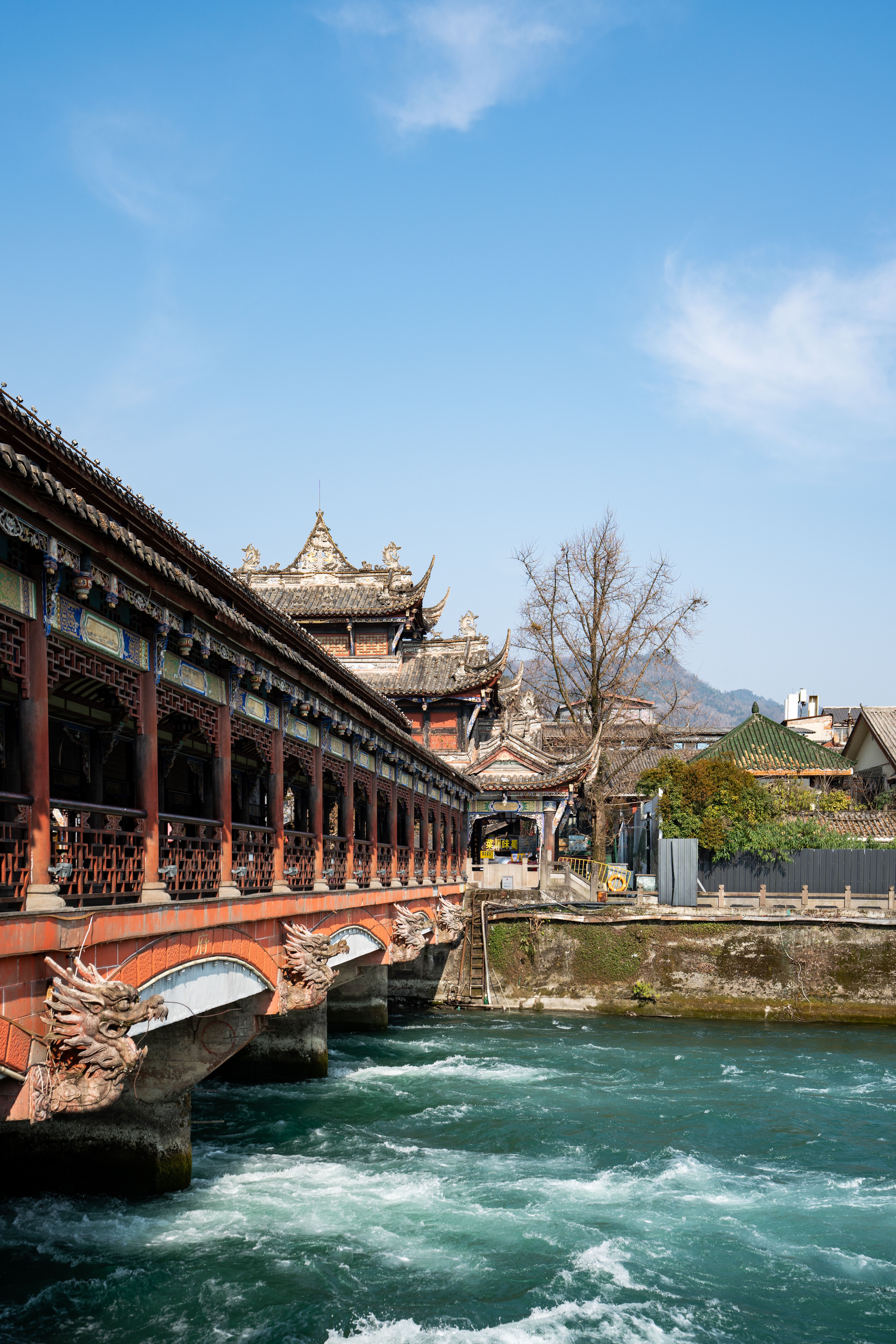 Ancient Chinese Bridge Over Scenic River View · Free Stock Photo