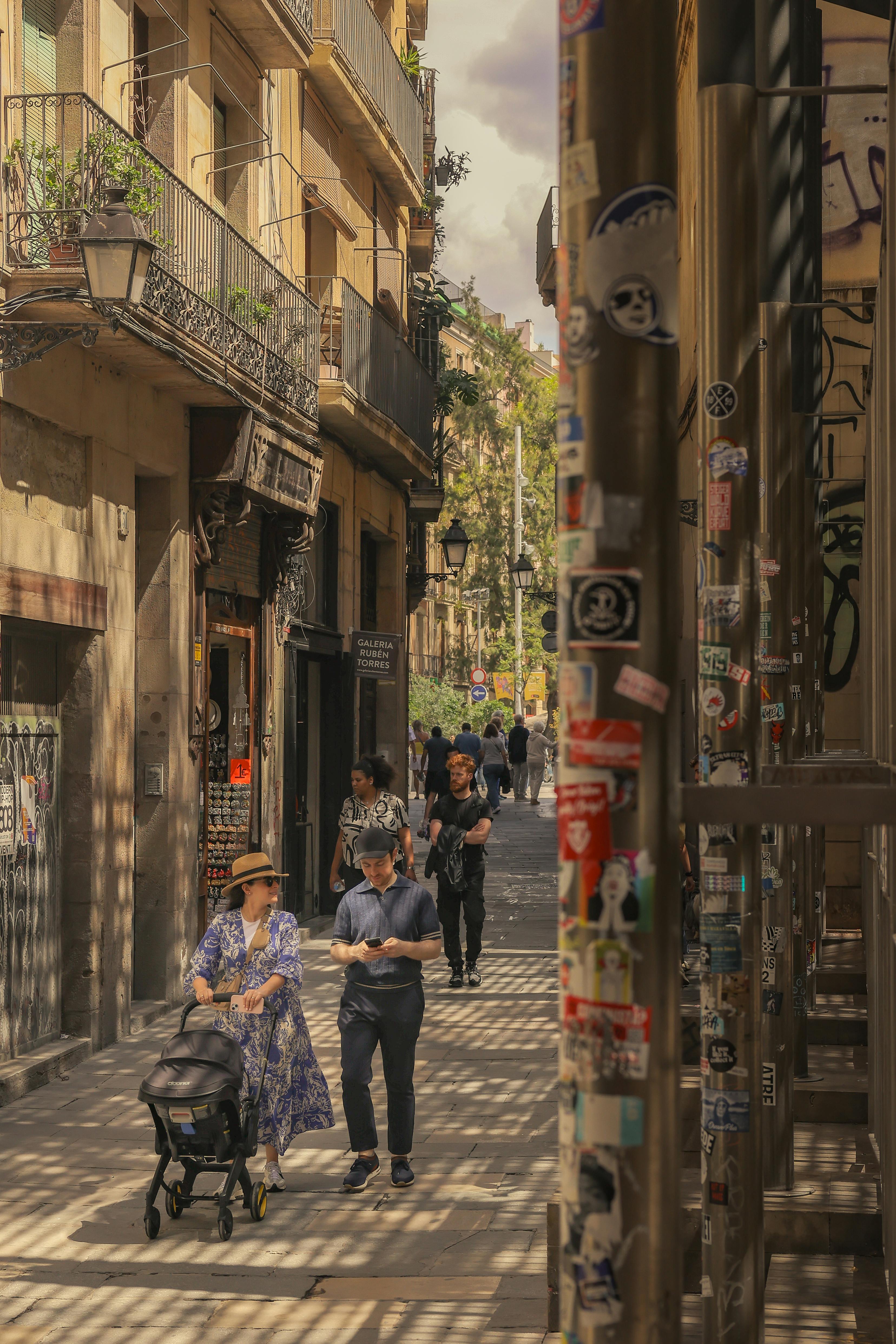 Stroll Through the Narrow Streets of Barcelona · Free Stock Photo