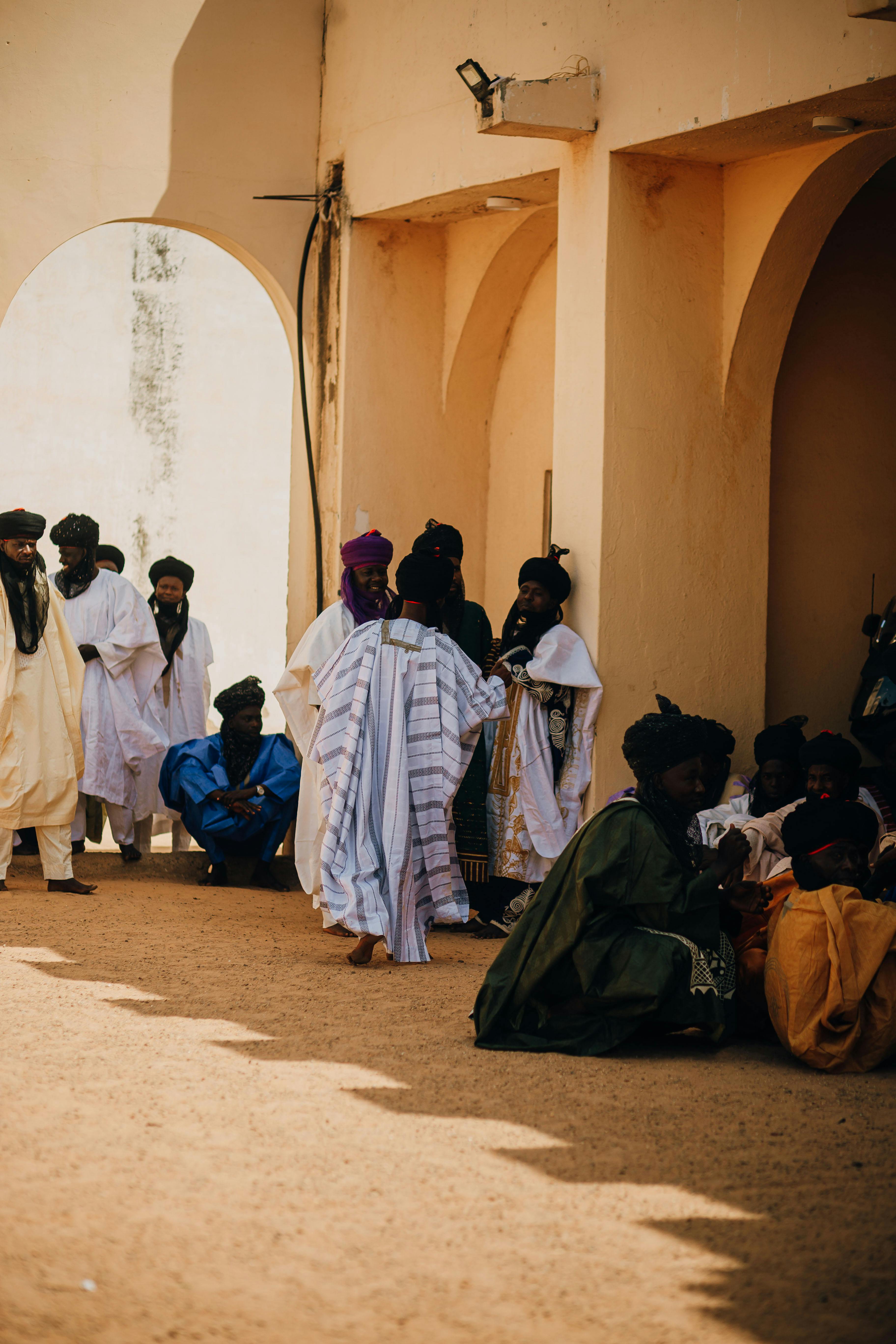 Colorful Traditional African Gathering Outdoors · Free Stock Photo