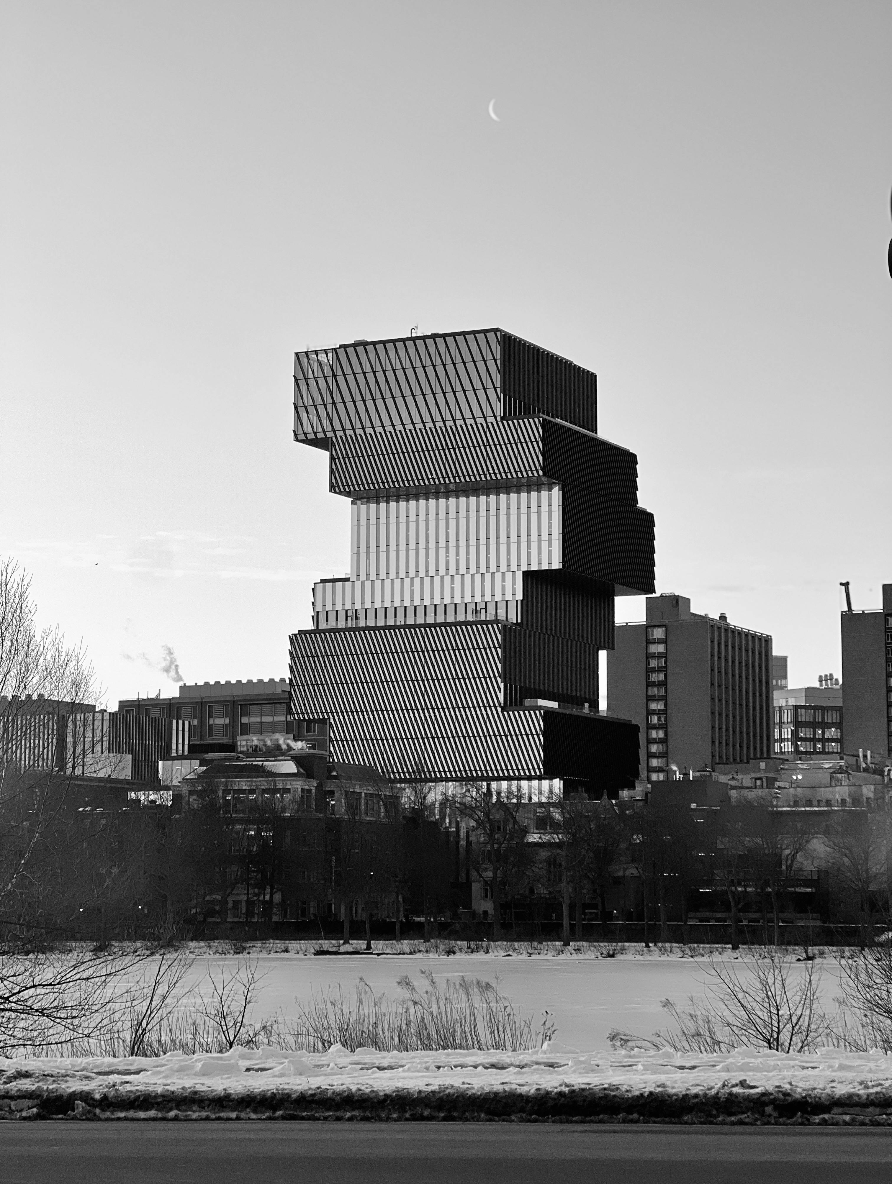 Modern Architectural Building with Stacked Design · Free Stock Photo