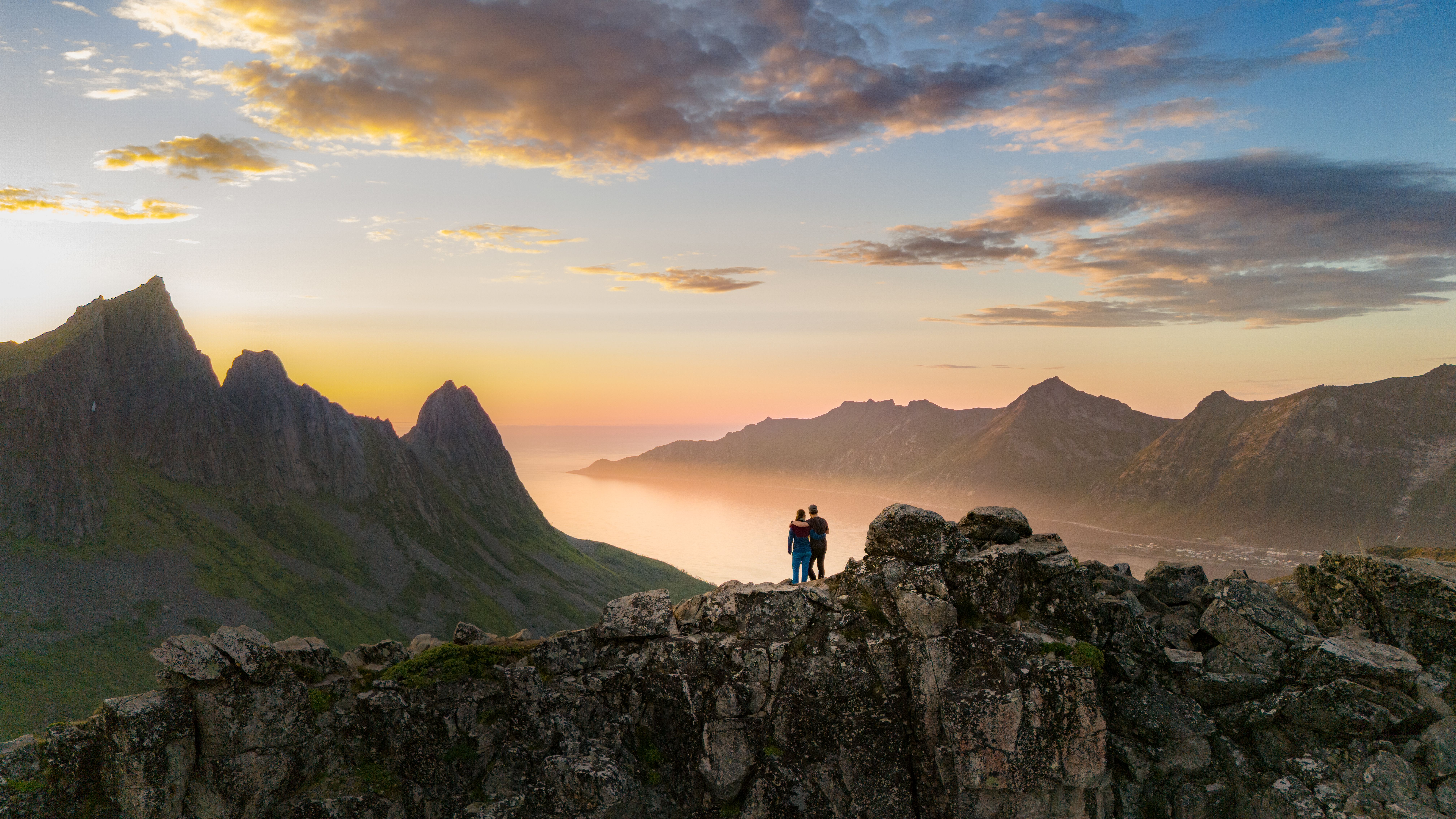 Breathtaking Sunset Over Senja Mountains, Norway · Free Stock Photo
