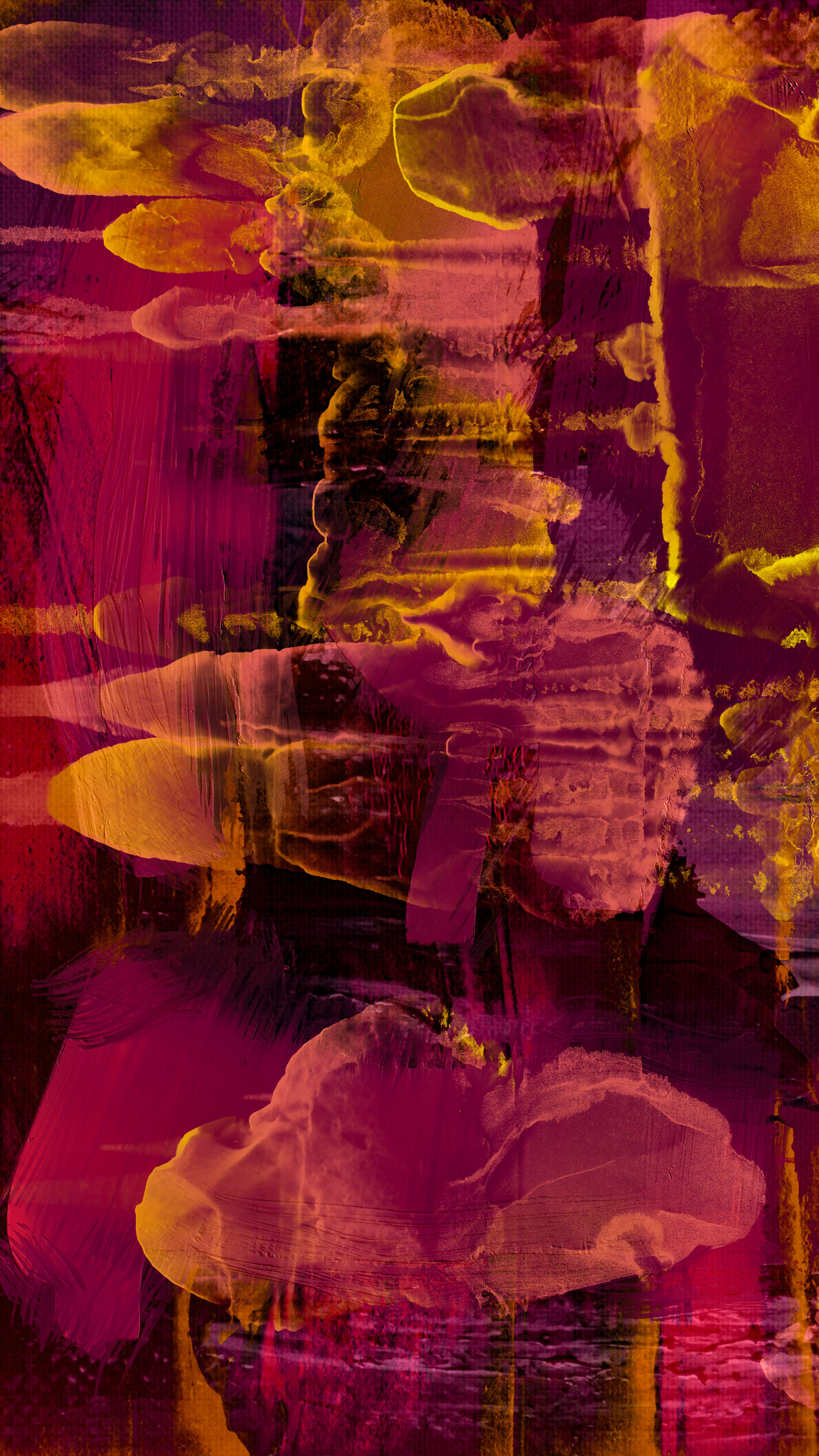 Vibrant Abstract Expressionist Painting Background · Free Stock Photo