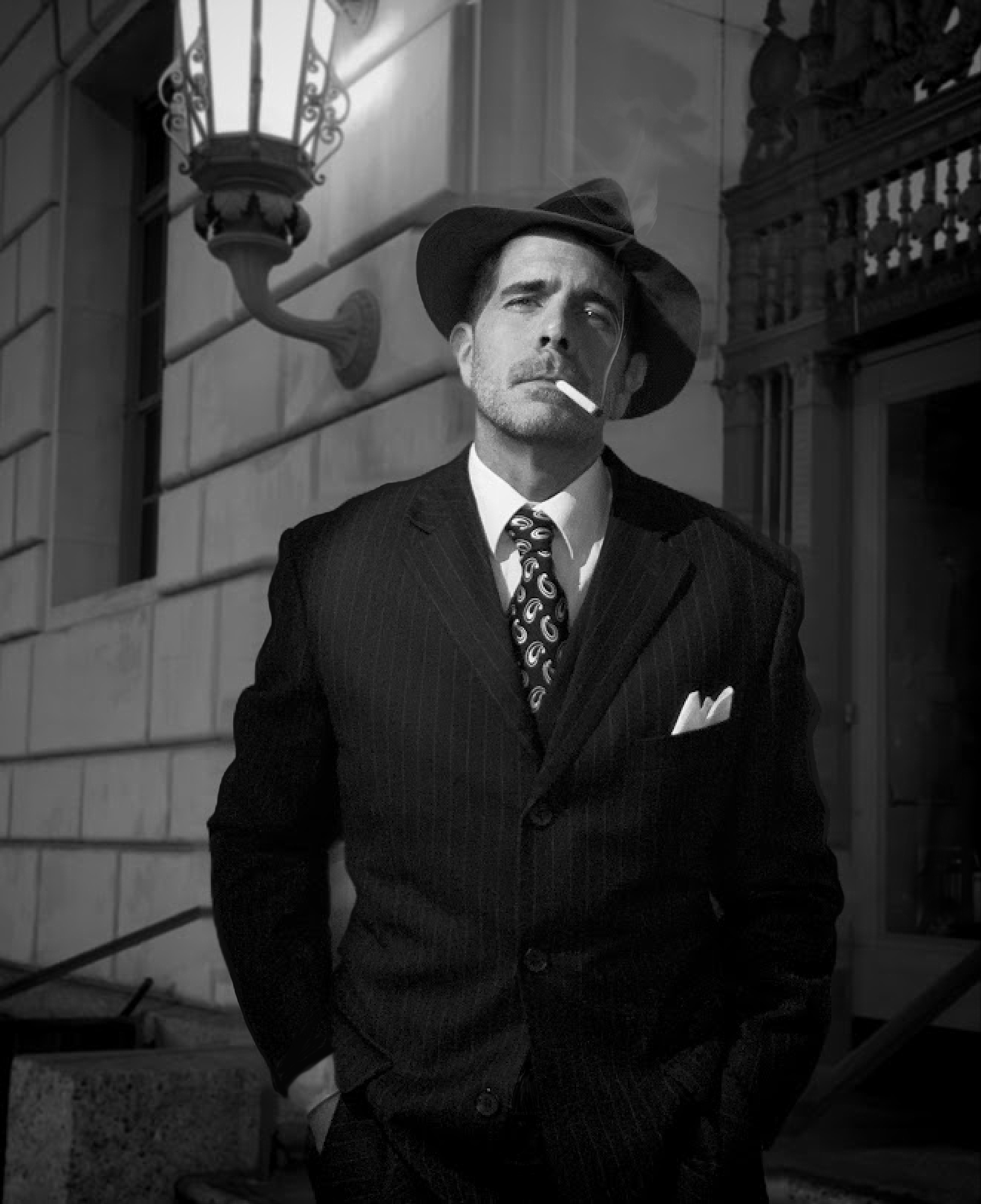 Film Noir Style Detective in Vintage Suit · Free Stock Photo