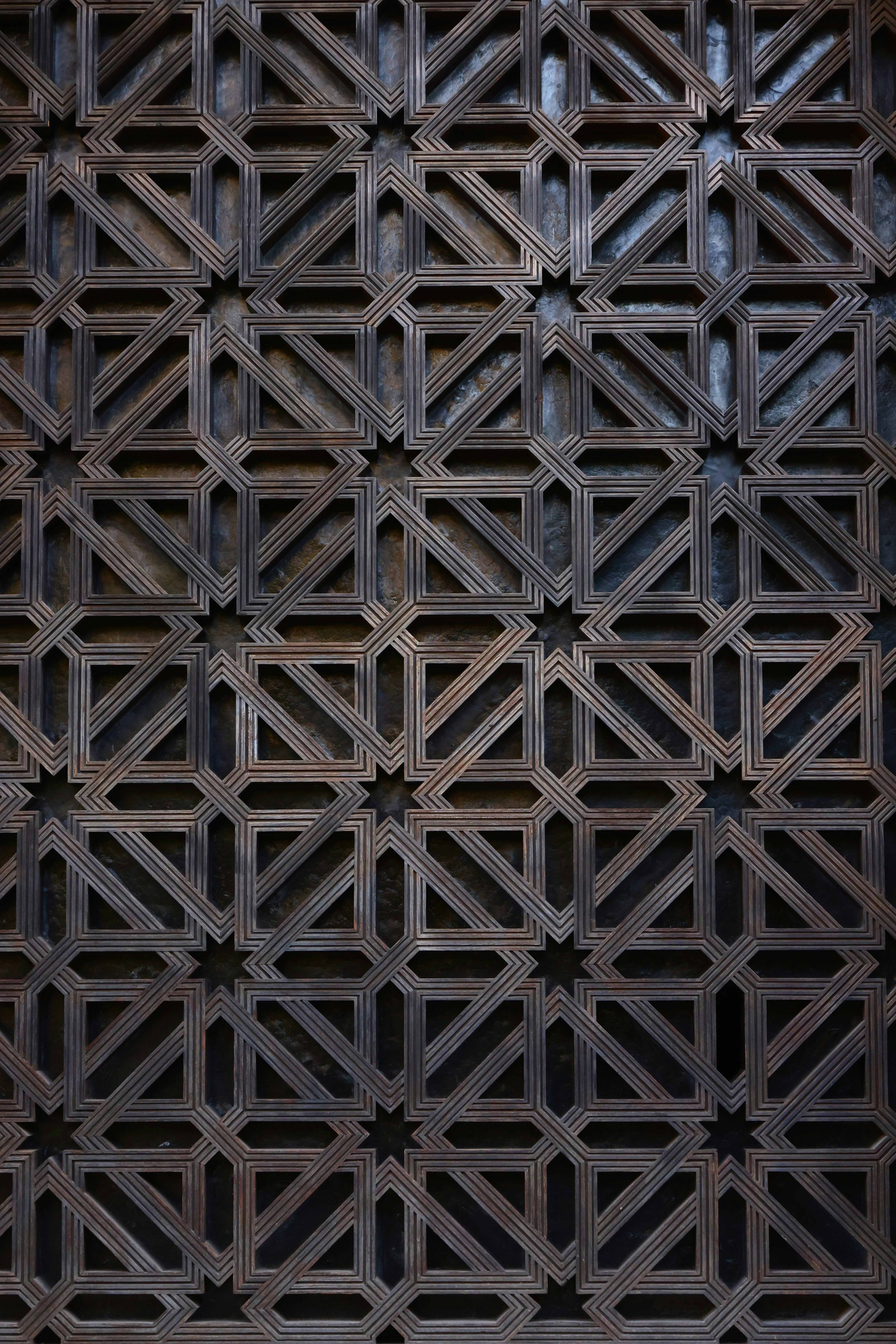 Intricate Geometric Latticework Design Pattern · Free Stock Photo