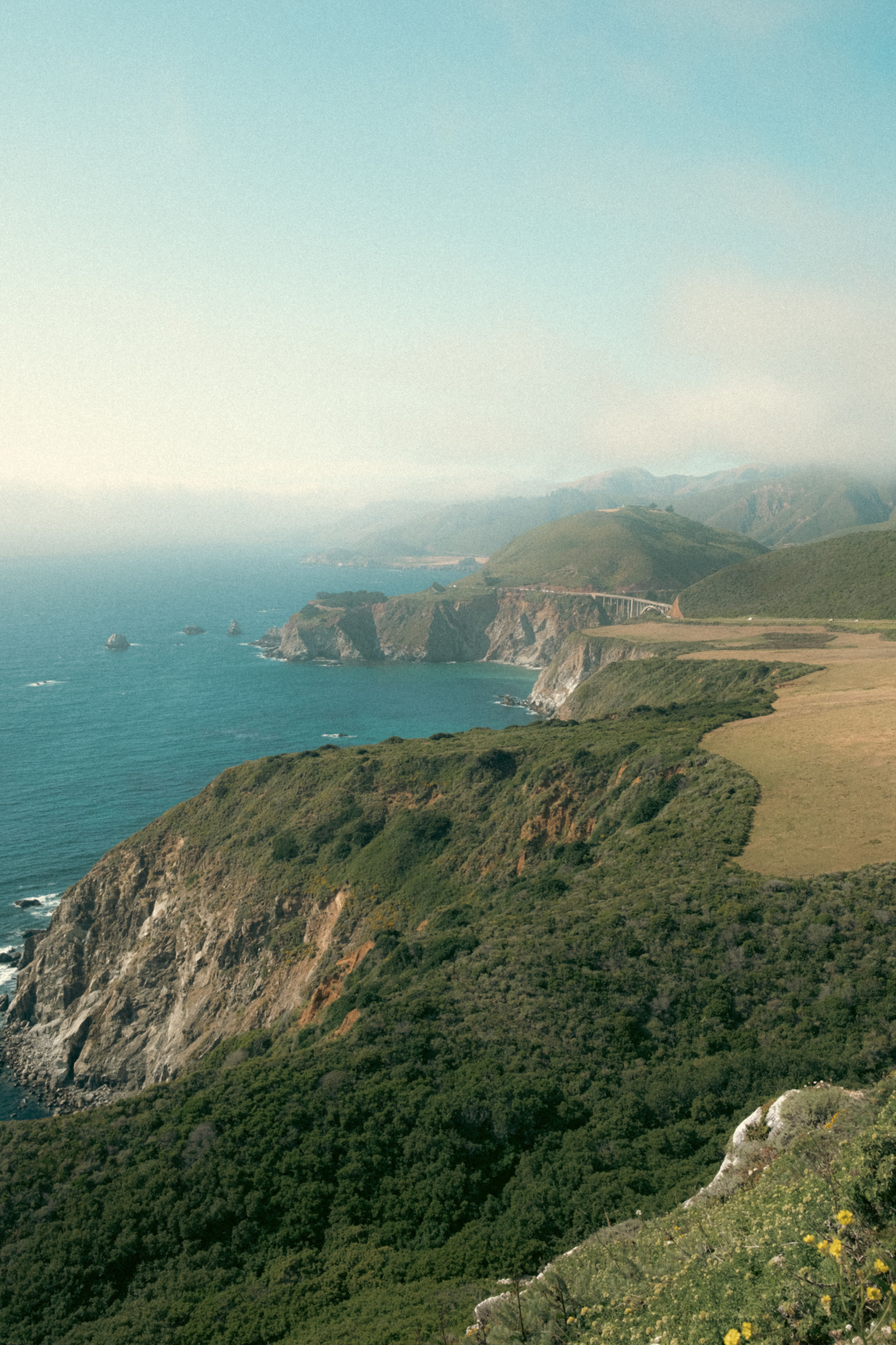 Scenic View of California Coastline Cliffs · Free Stock Photo