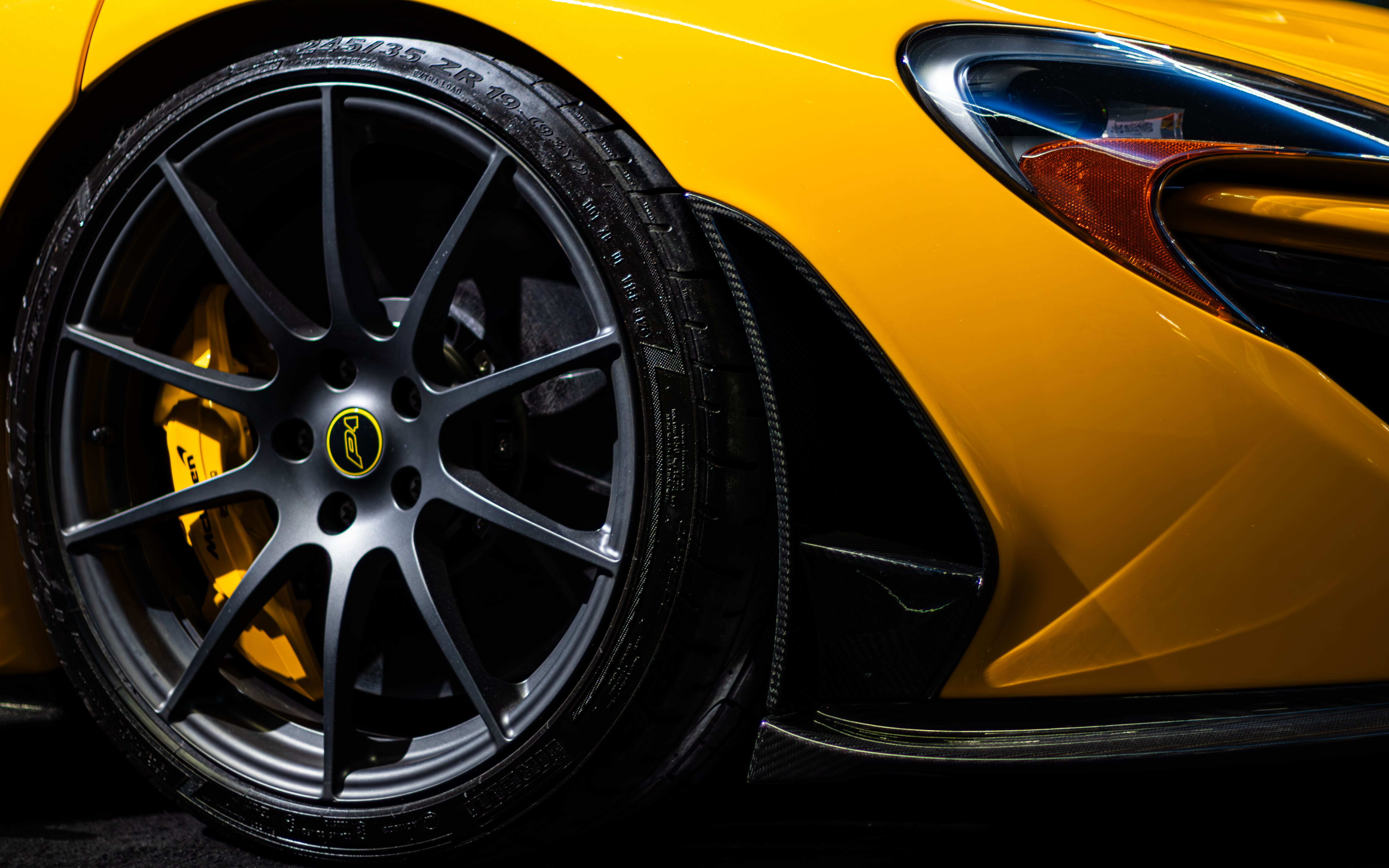 Yellow McLaren P1 Supercar Close-Up in Toronto · Free Stock Photo