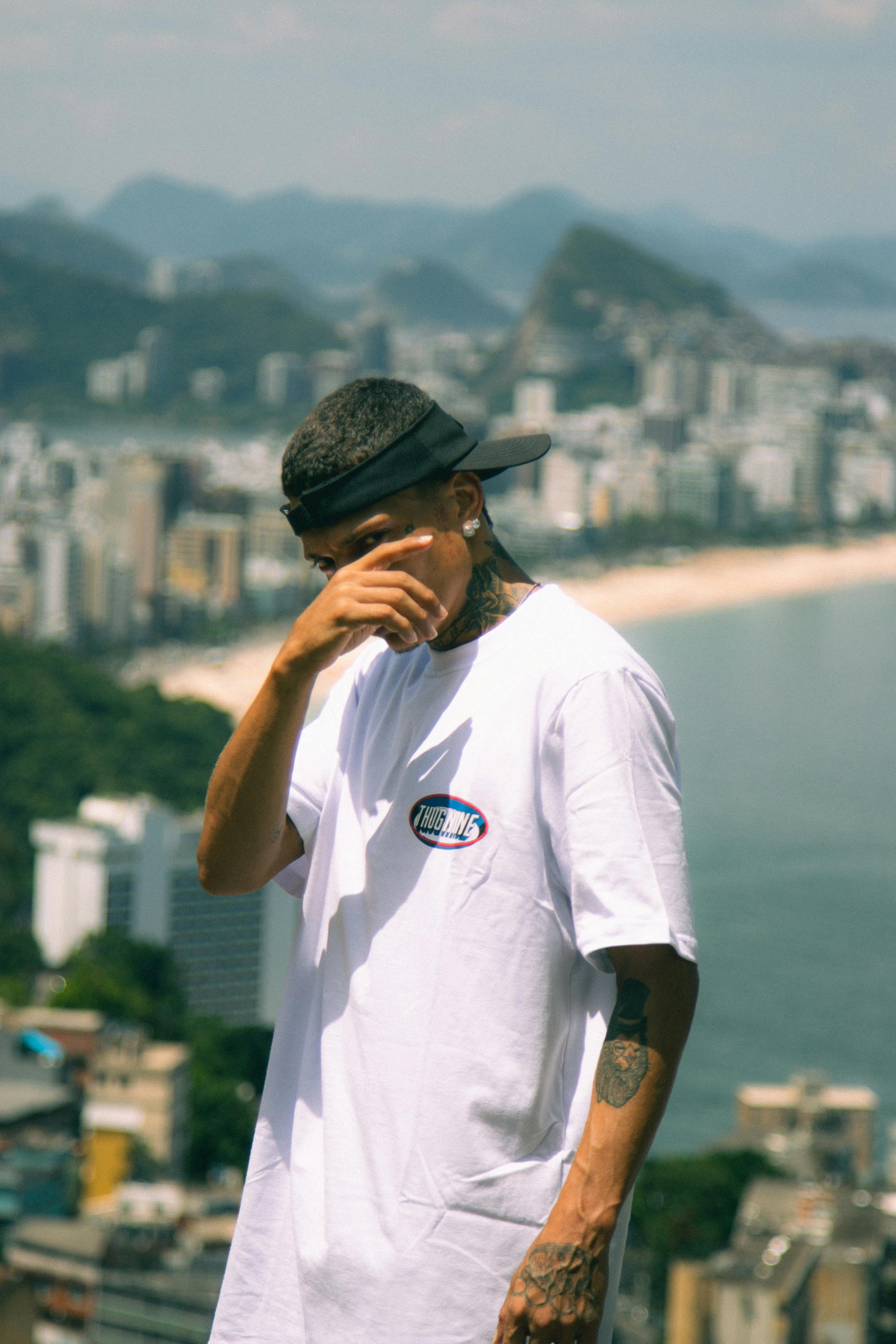 Casual Portrait Overlooking Rio de Janeiro Coast · Free Stock Photo