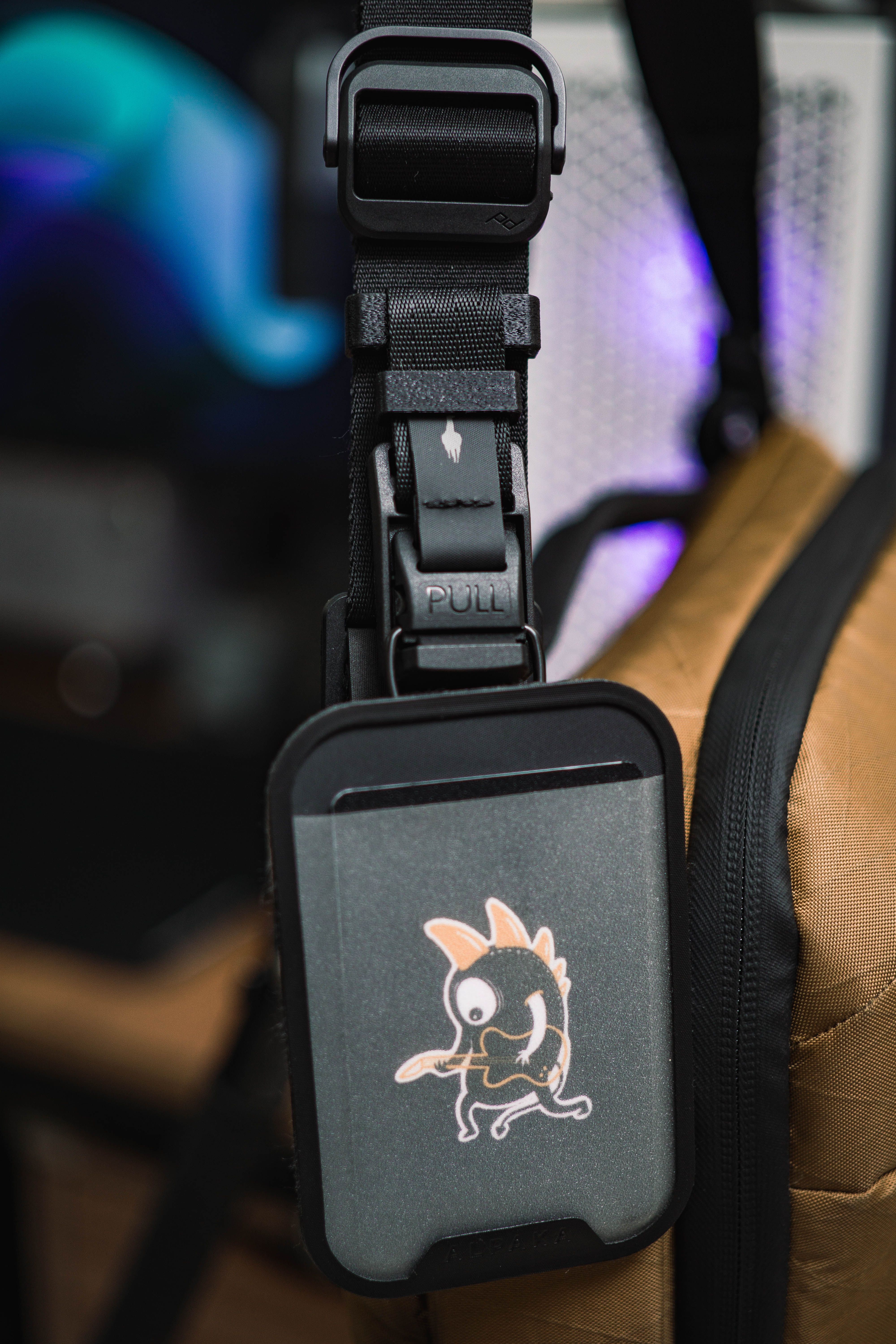 Stylish Bag with Decorative Keychain Clip · Free Stock Photo