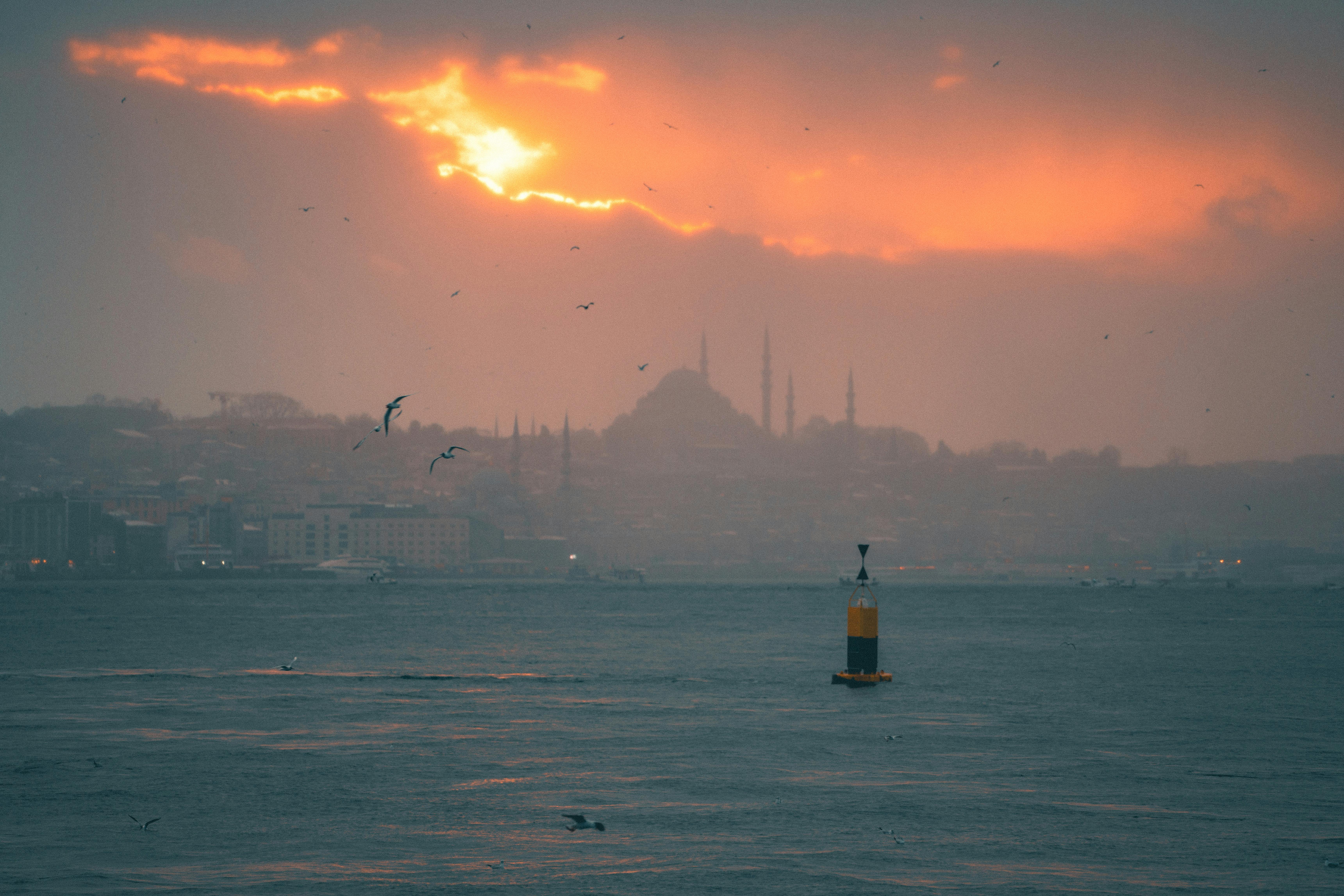 Sunset Over Istanbul's Historic Skyline · Free Stock Photo