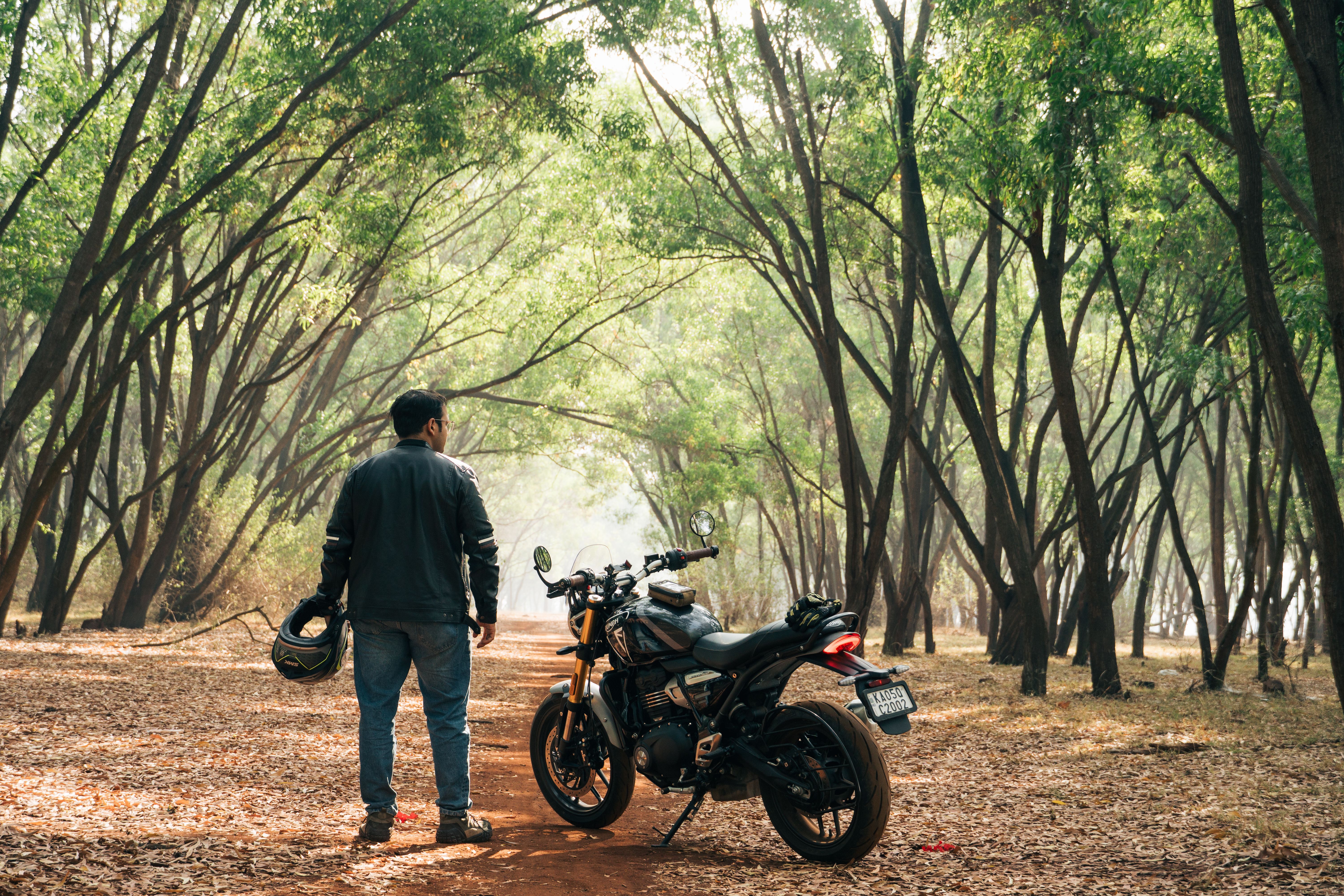 Adventurous Motorbike Journey in Forest Trail · Free Stock Photo