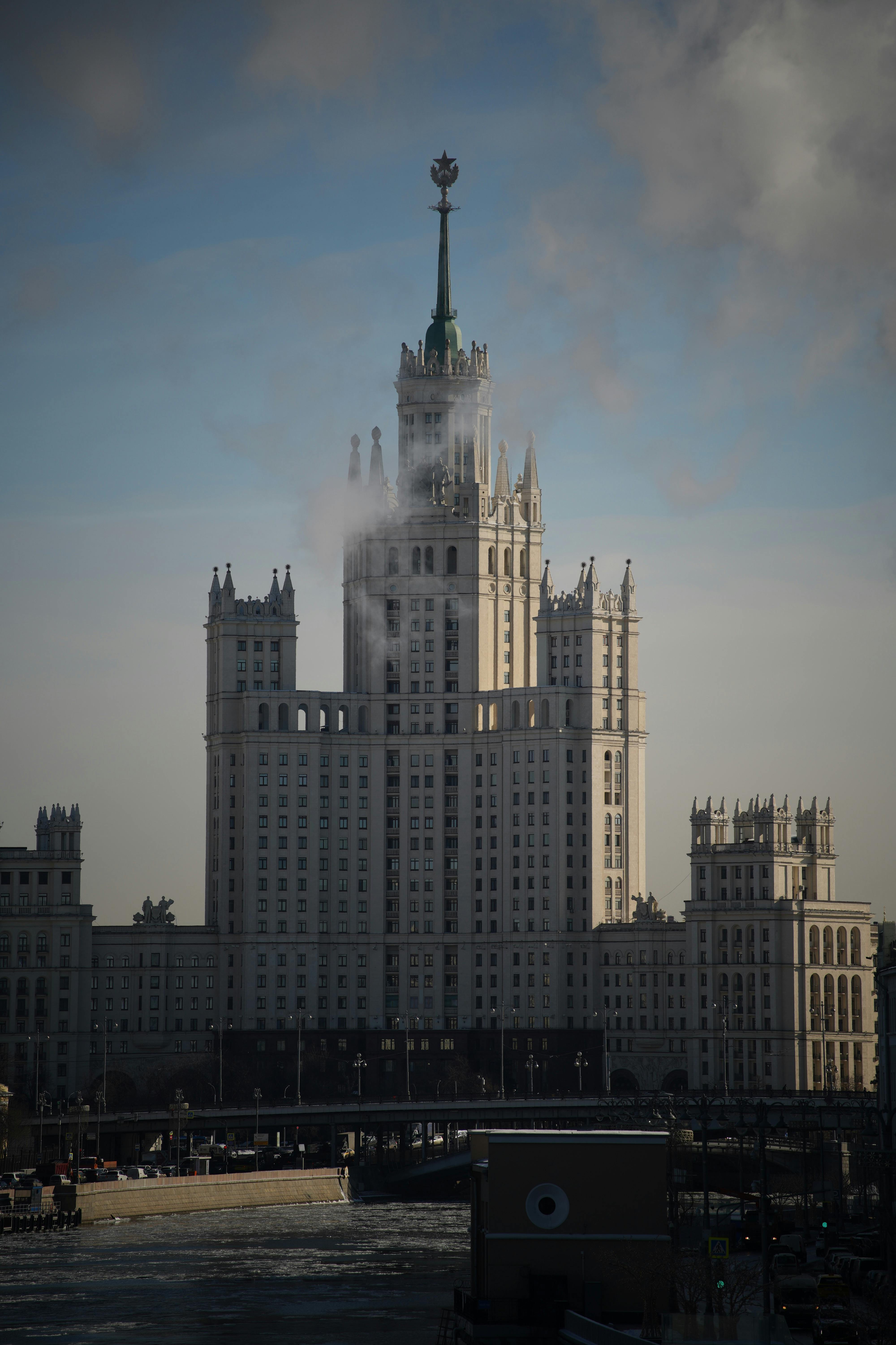 Majestic Stalinist Skyscraper in Moscow · Free Stock Photo