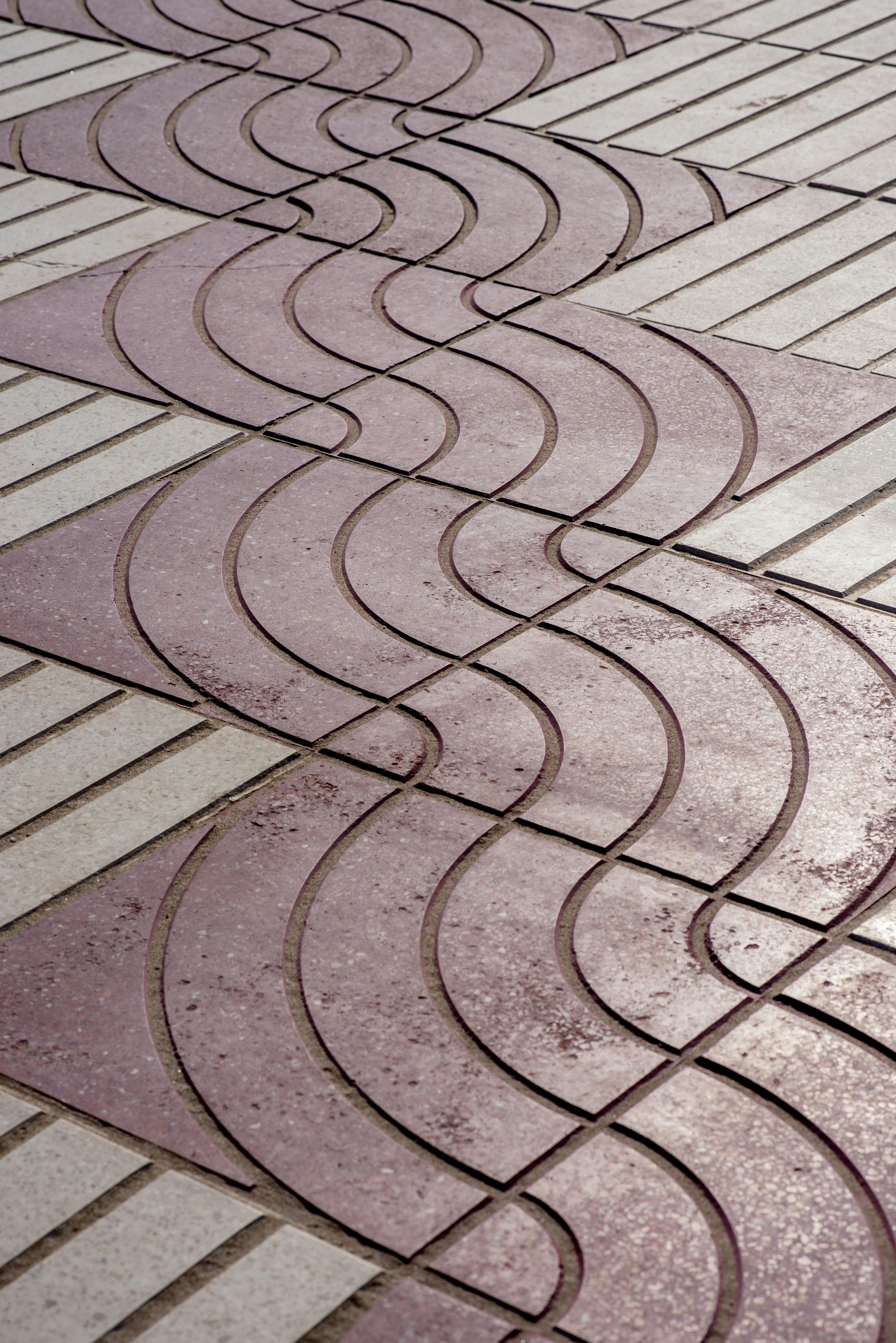 Abstract Architectural Pattern On Pavement Surface · Free Stock Photo