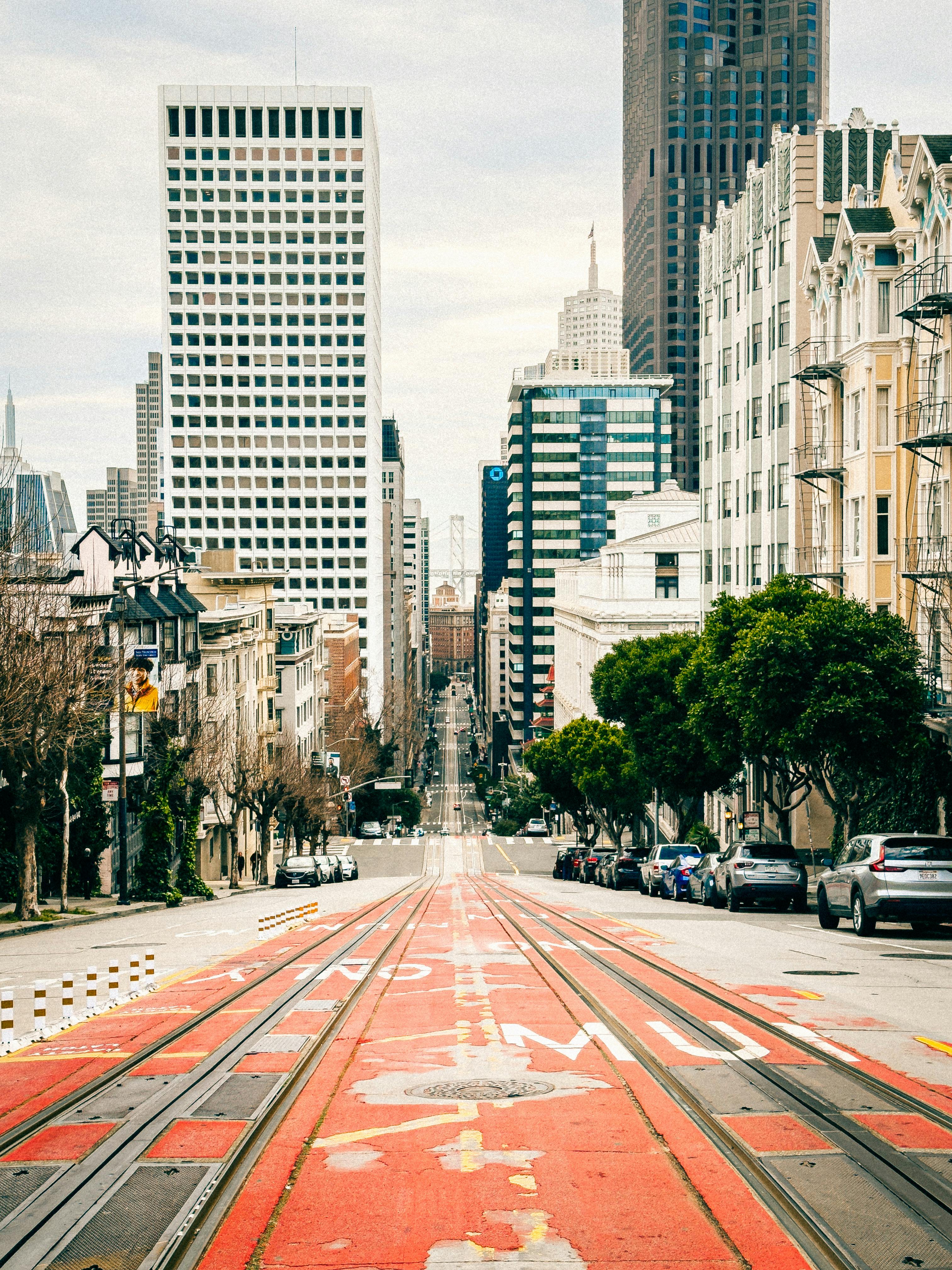 Scenic Street View of San Francisco Skyline · Free Stock Photo