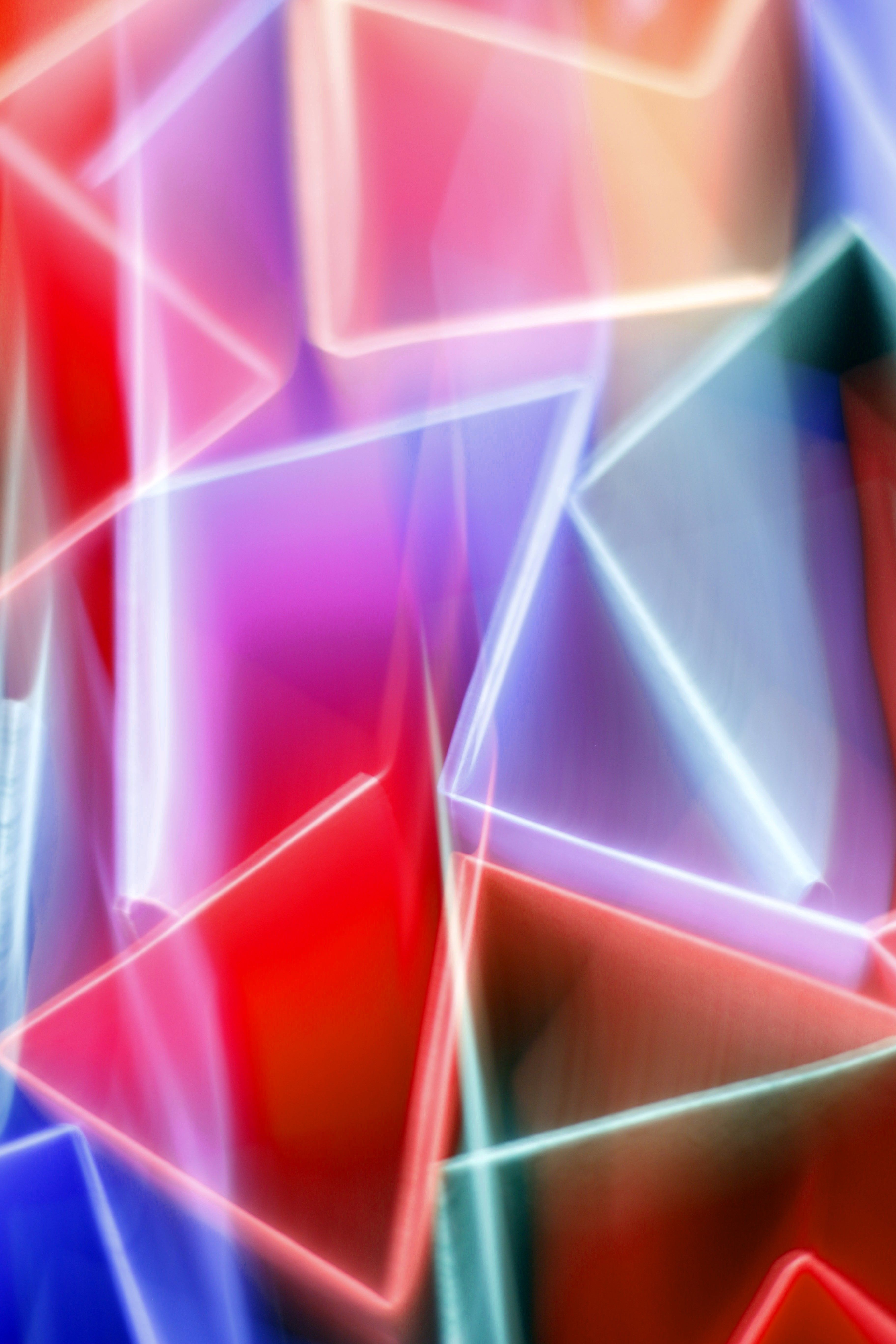 Colorful Light Abstract Geometric Design · Free Stock Photo