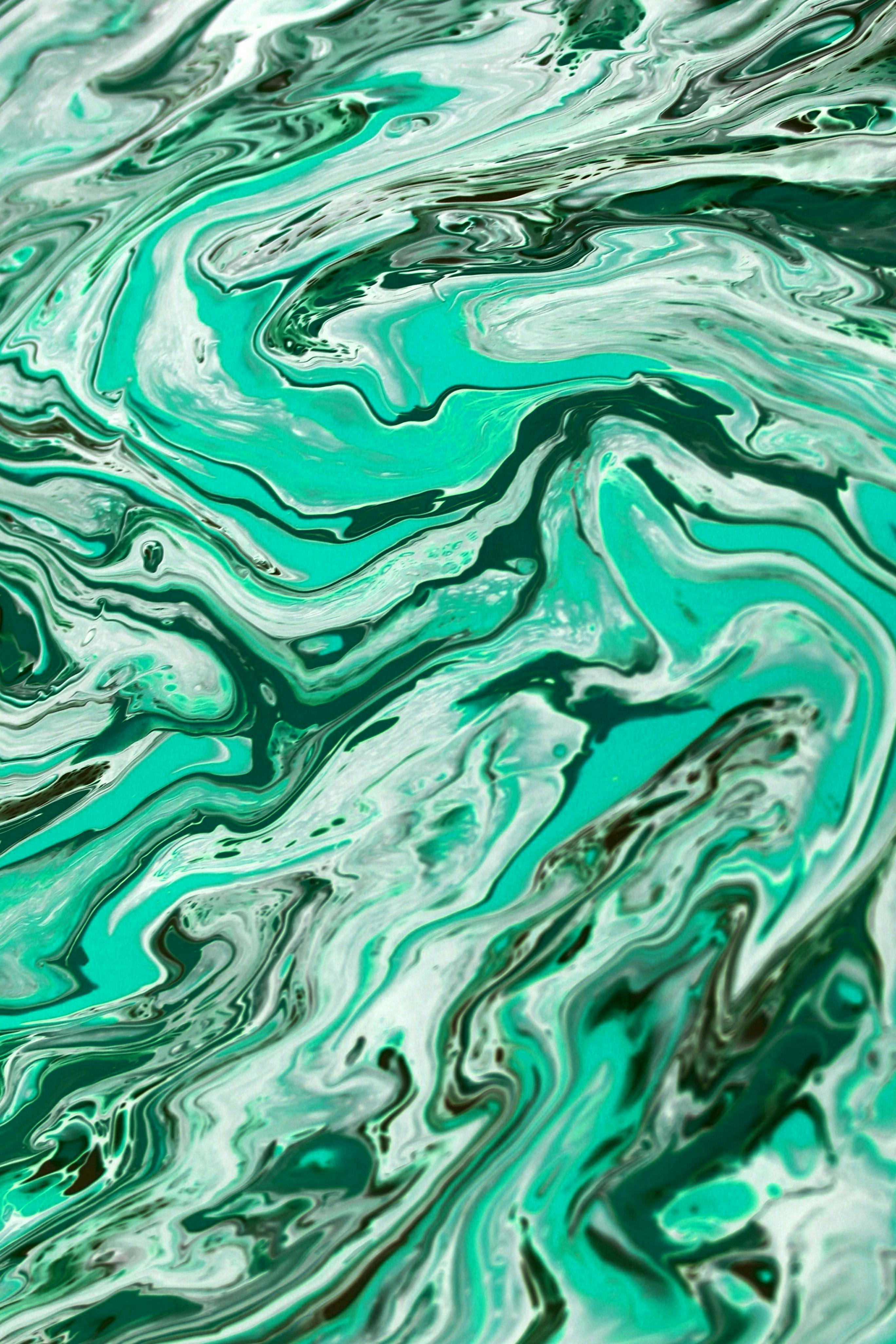 Fond De Texture De Marbre Abstrait Bleu Sarcelle Et Vert · Photo gratuite