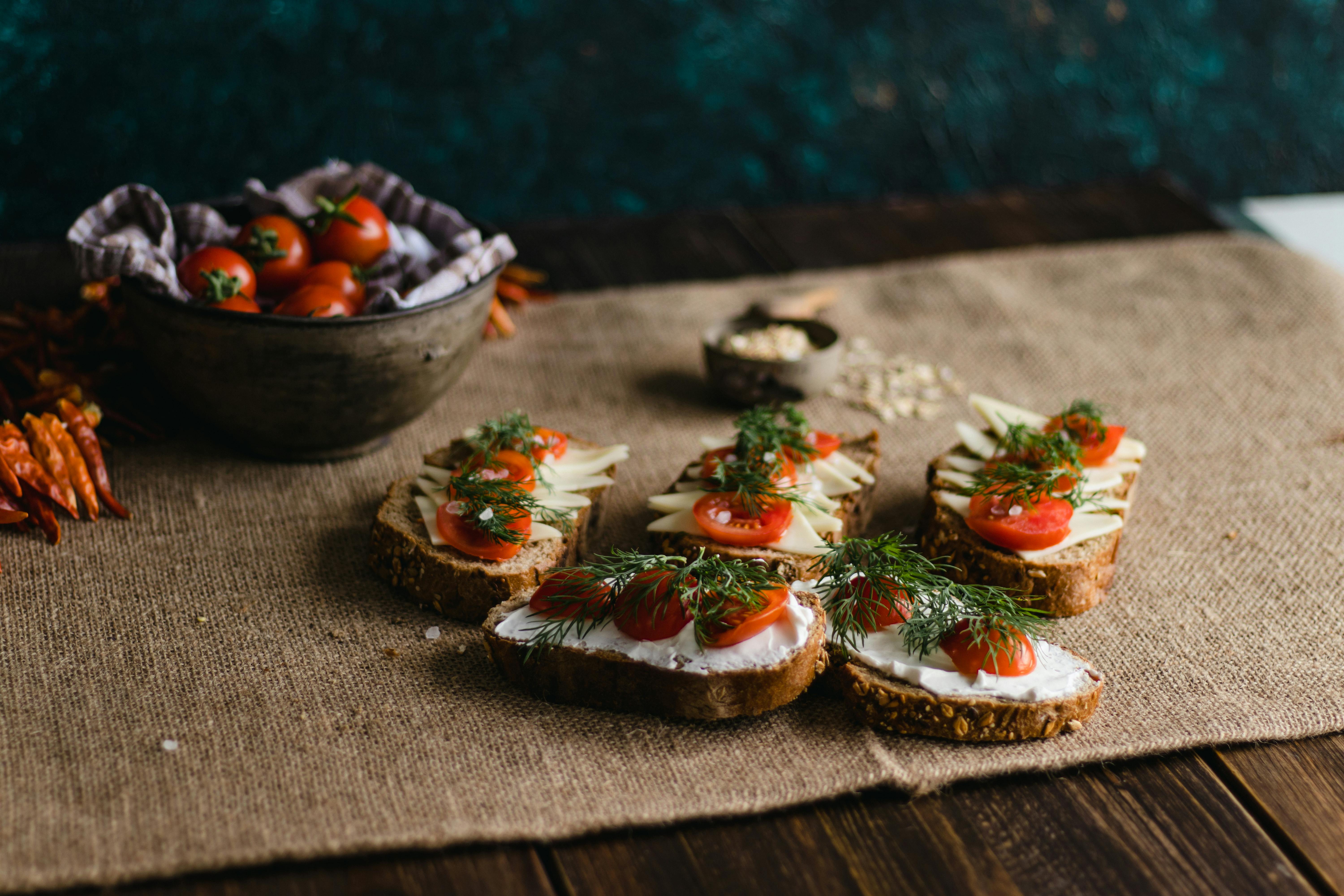 Assorted Gourmet Bread with Toppings in Istanbul · Free Stock Photo