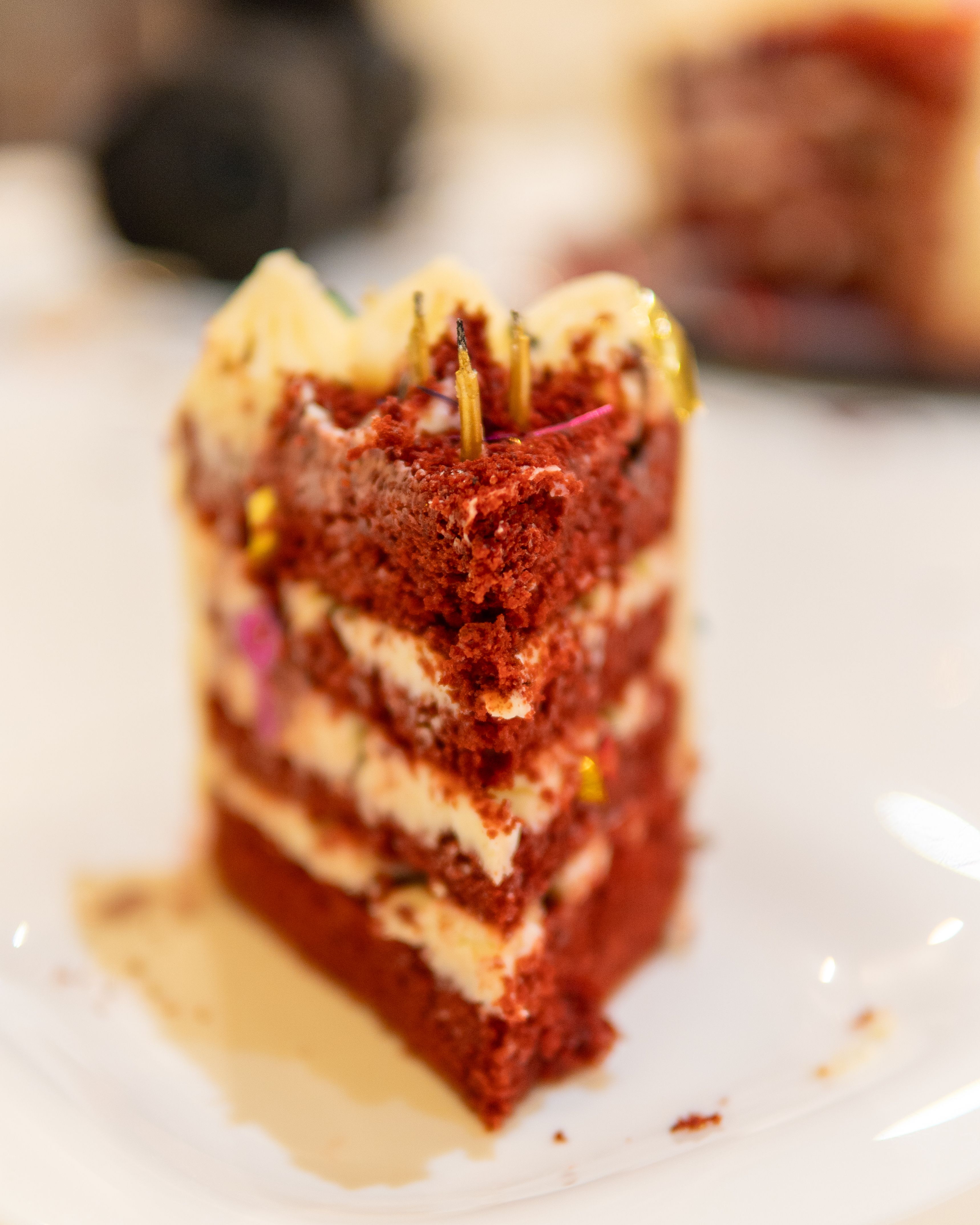 Close-up of a Slice of Red Velvet Cake · Free Stock Photo