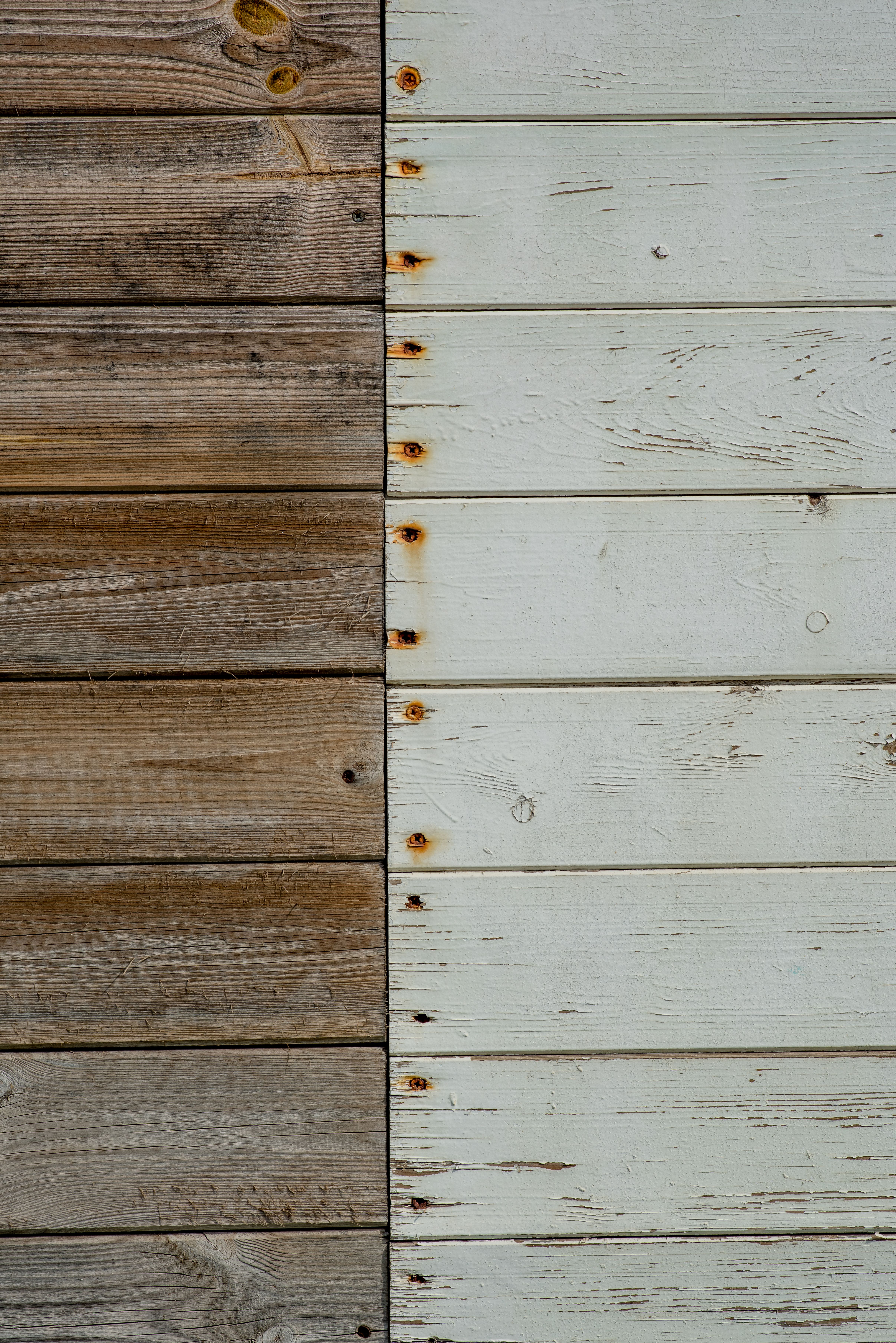 Pared Rústica De Madera Con Paneles Desgastados Y Pintados · Foto de ...
