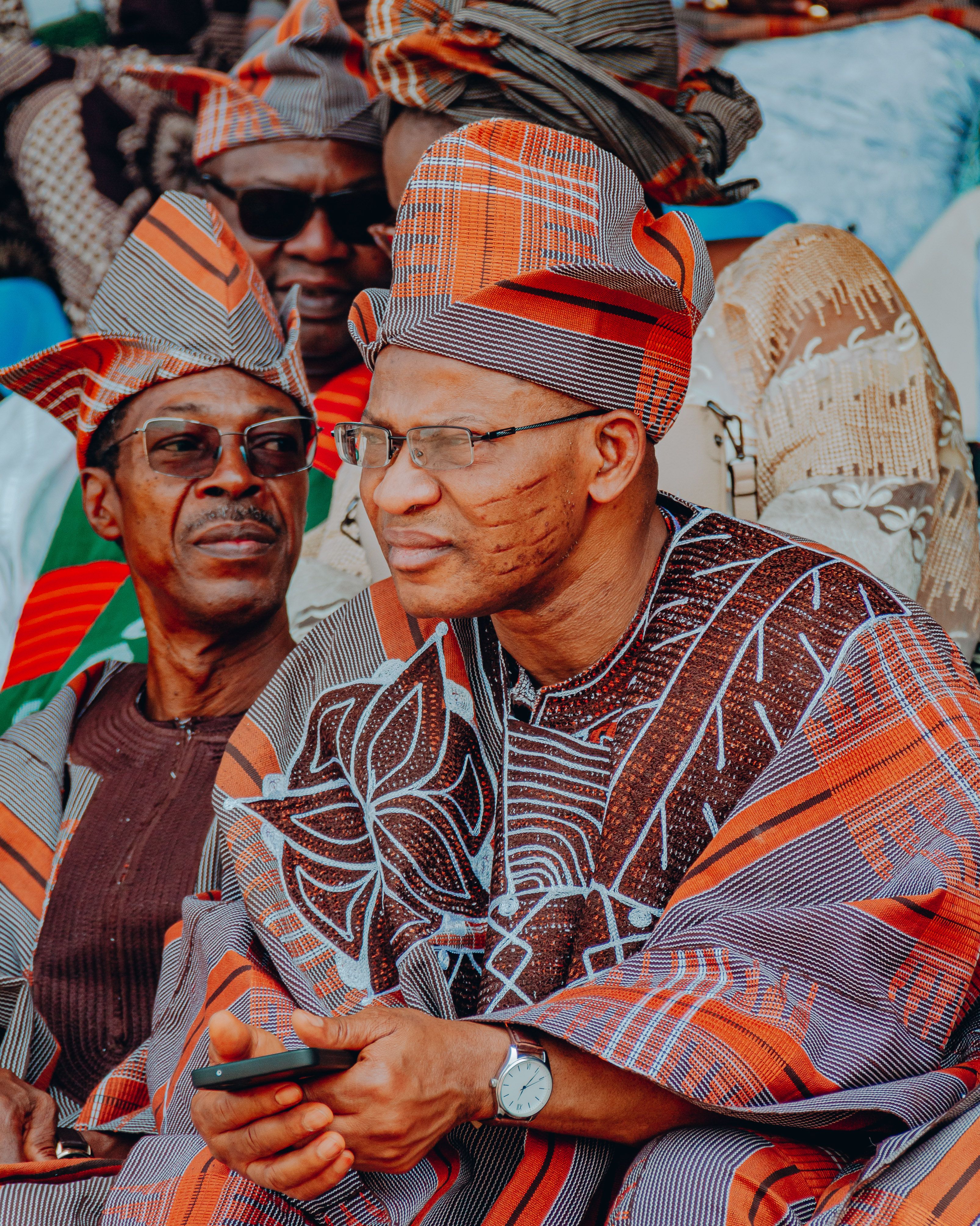 Traditional Nigerian Attire at Cultural Gathering · Free Stock Photo