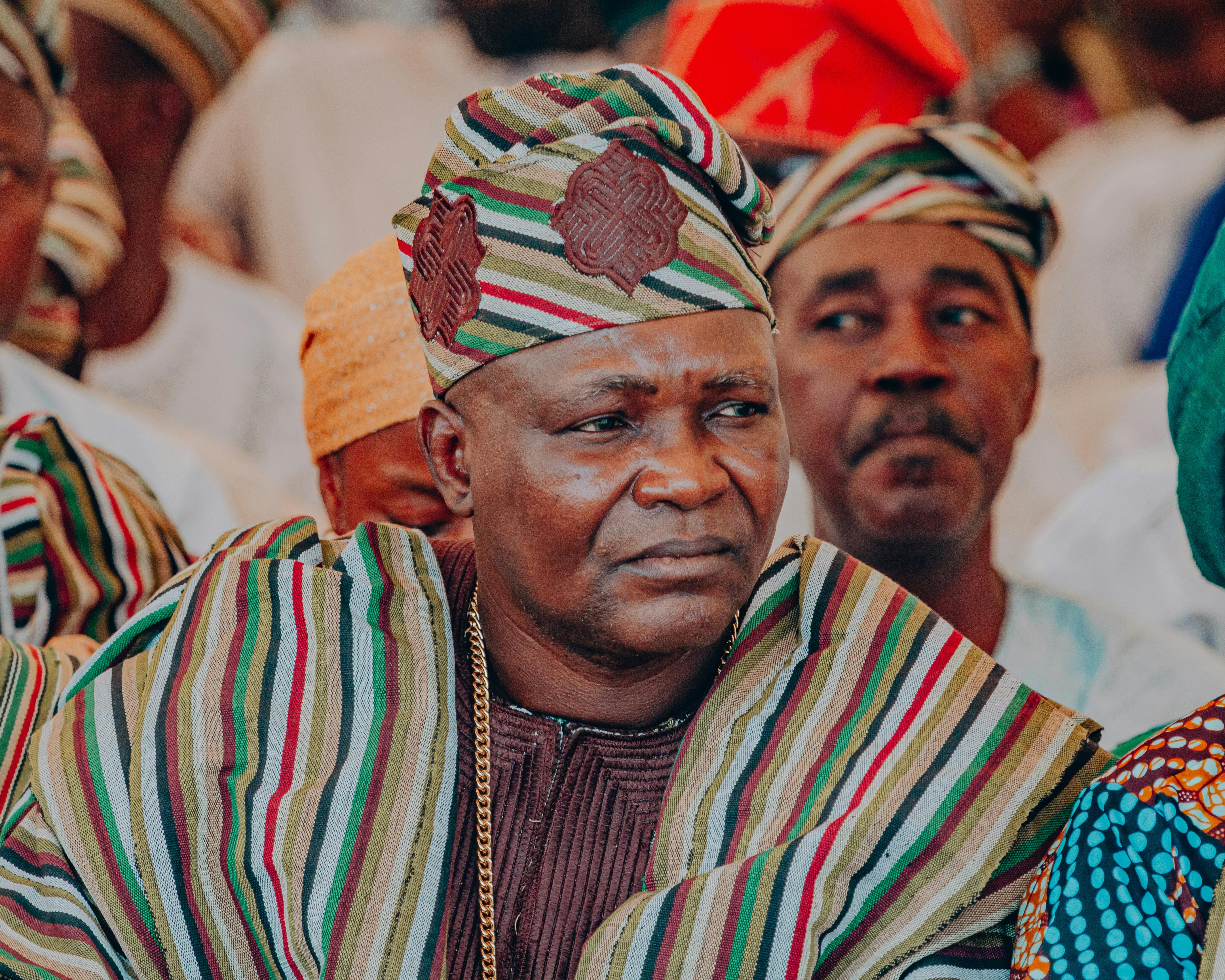 Nigerian Man in Traditional Yoruba Attire · Free Stock Photo