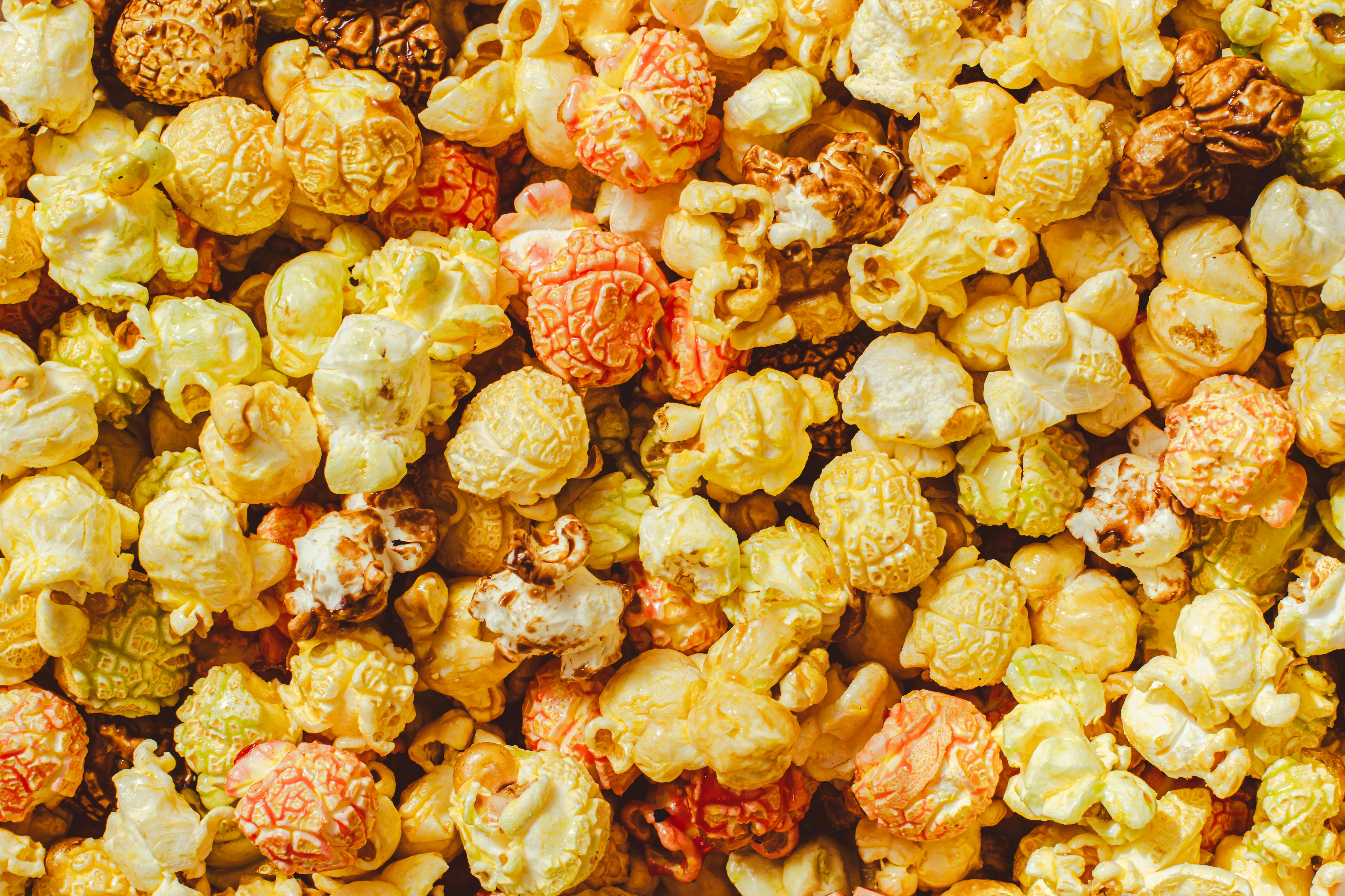 Colorful Assorted Popcorn Close-up Texture · Free Stock Photo