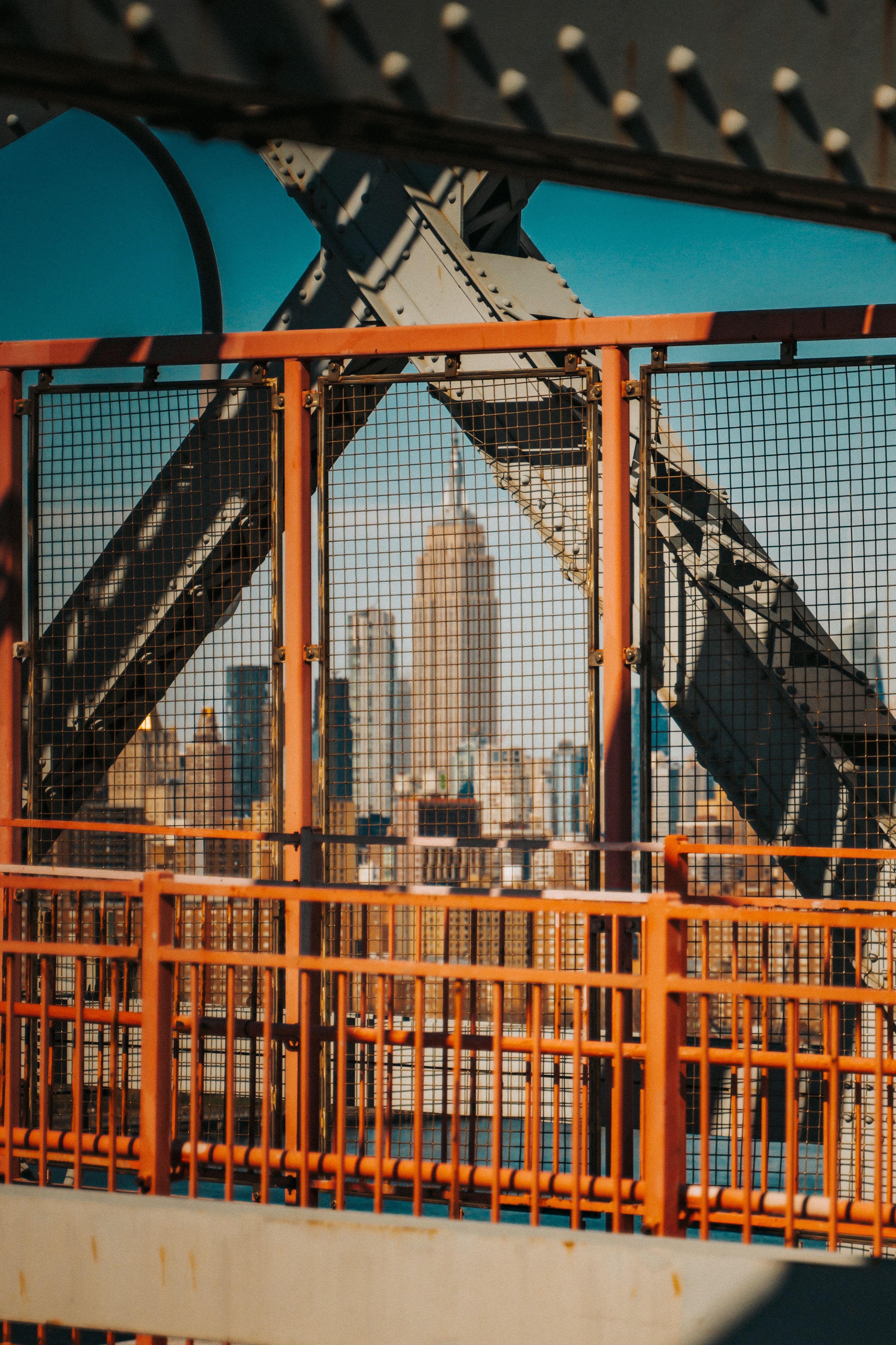 Empire State Building Framed by Bridge Structure · Free Stock Photo