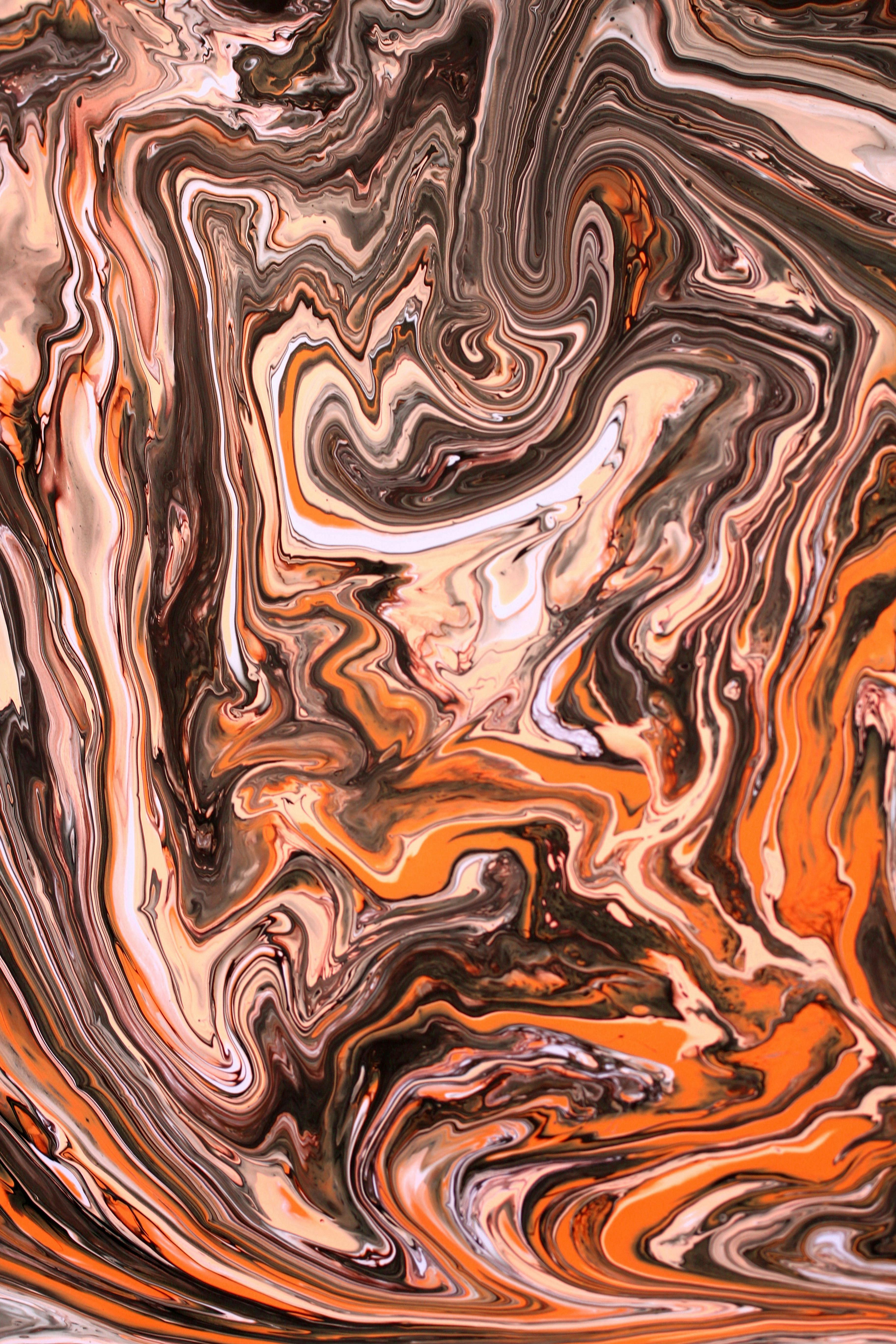 Vibrant Abstract Swirl Art with Earthy Tones · Free Stock Photo