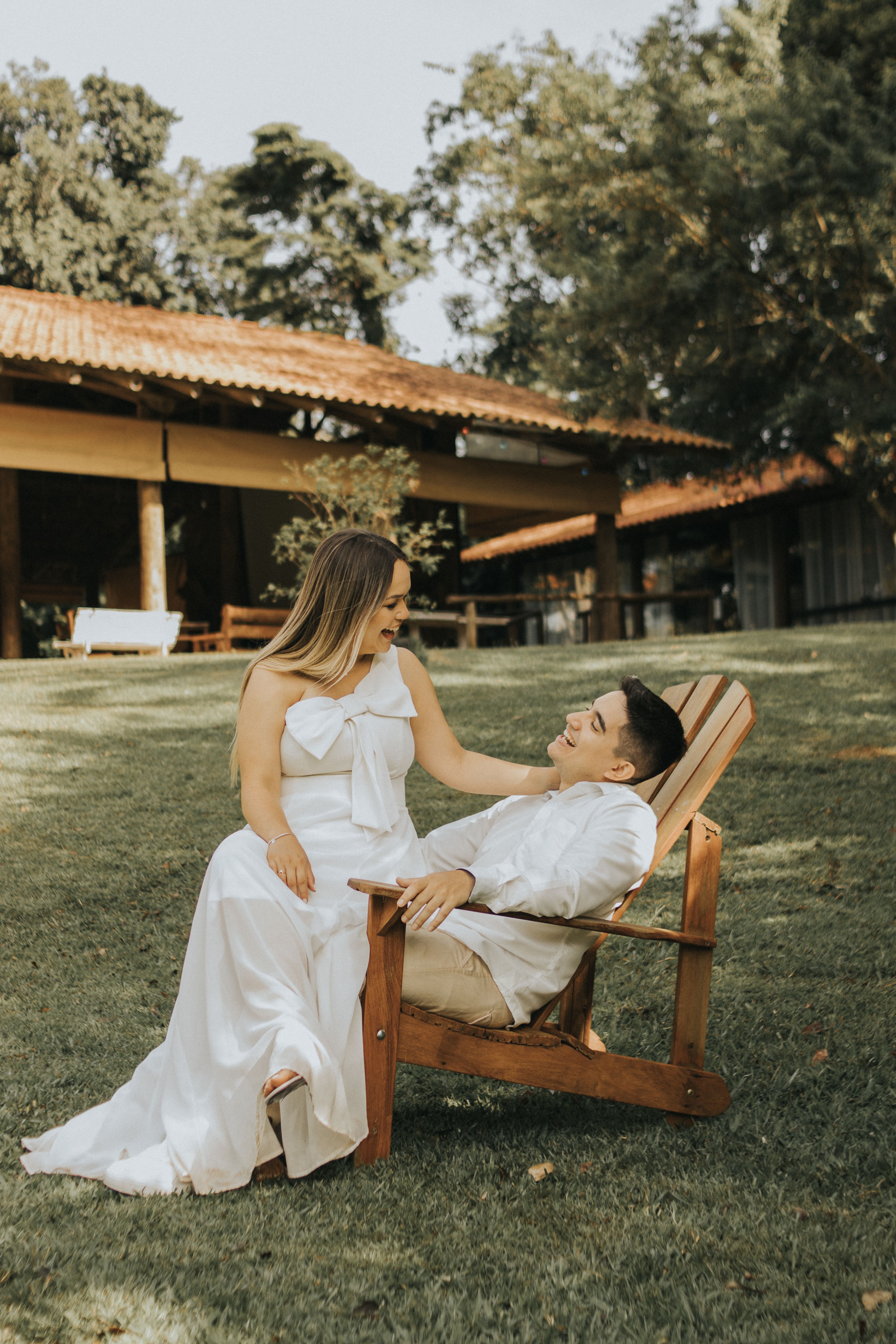 Romantic Couple Enjoying Outdoor Moment in Sunlight · Free Stock Photo