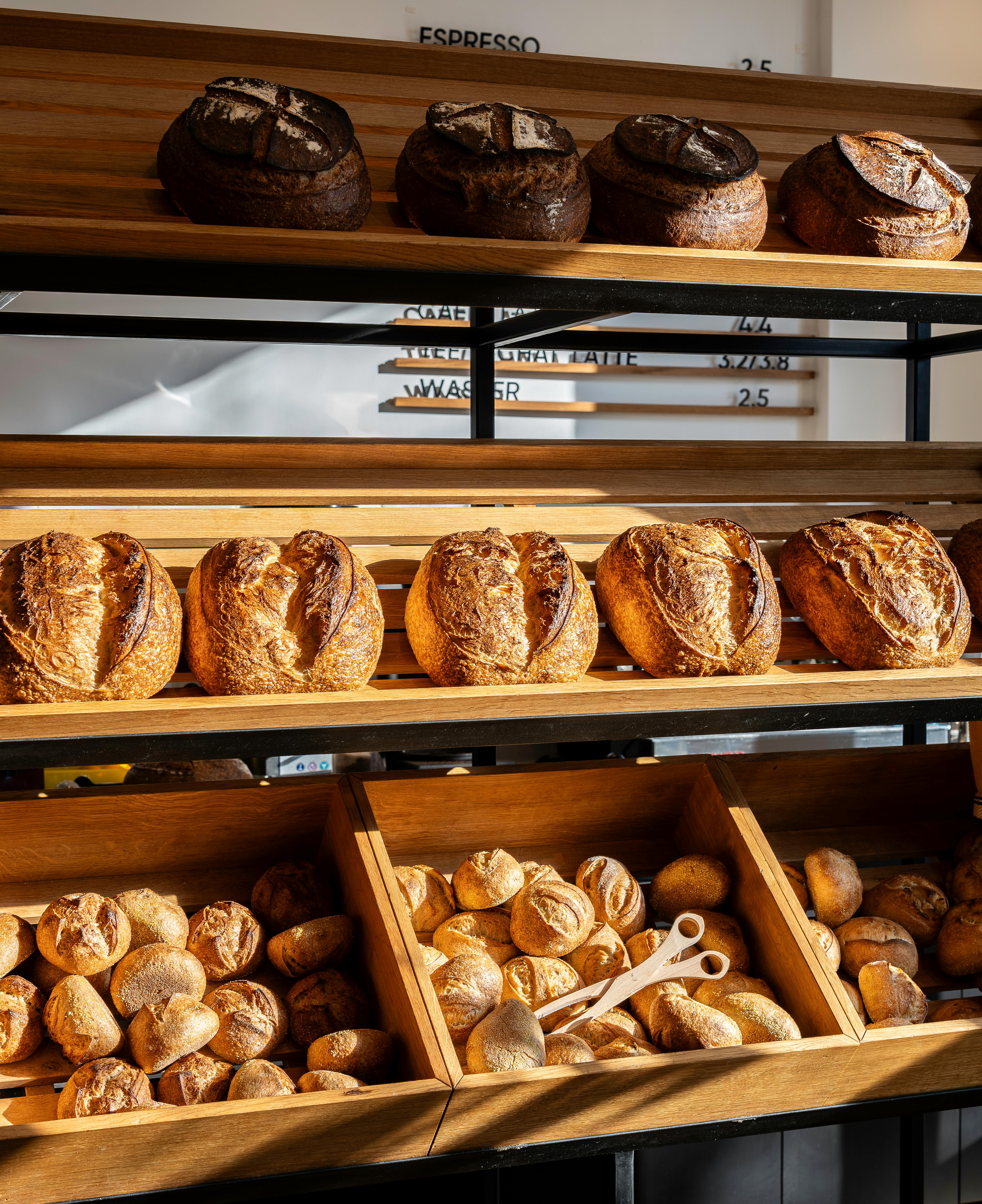 Artisan Bread Display in Berlin Bakery · Free Stock Photo