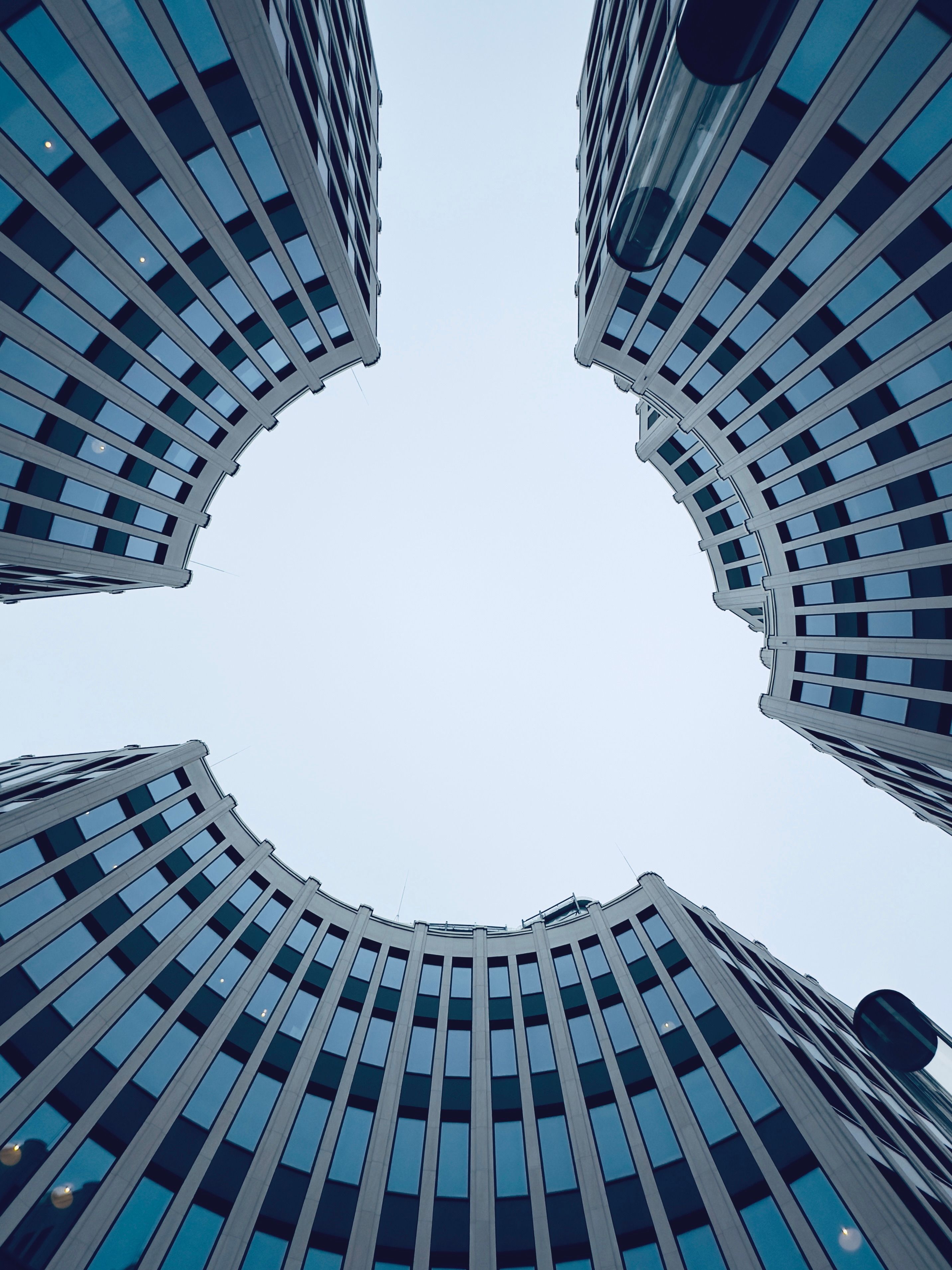 Facade of modern high concrete tower · Free Stock Photo