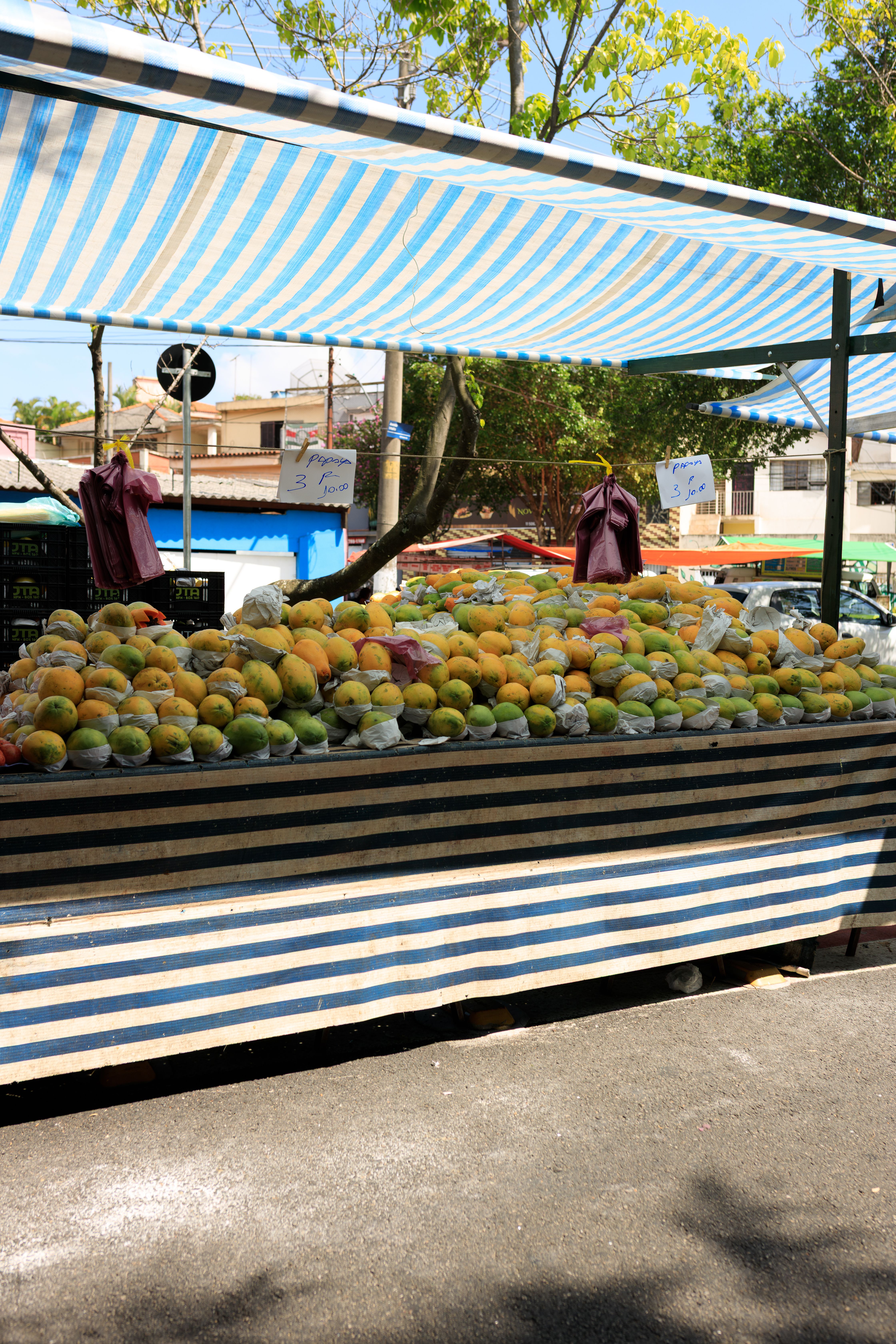 Colorful Fruit Stand at Outdoor Market · Free Stock Photo